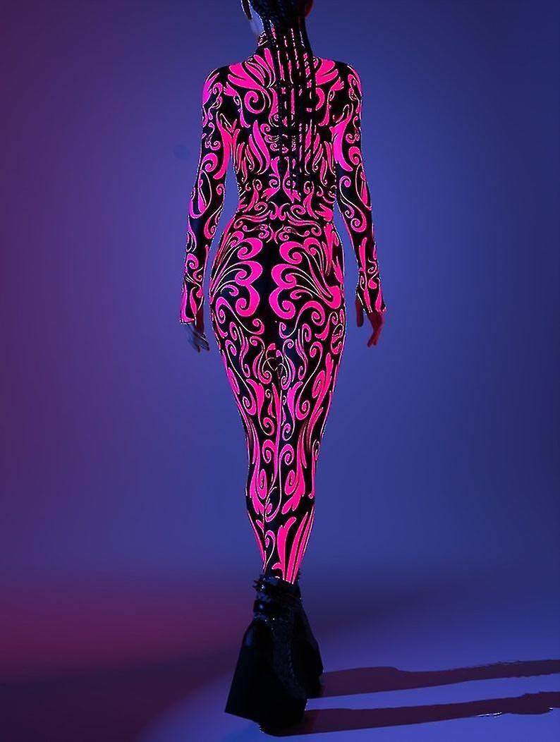 Neon Costume, Uv Light Set Costume, Festival Costume, Uv Light Set ...