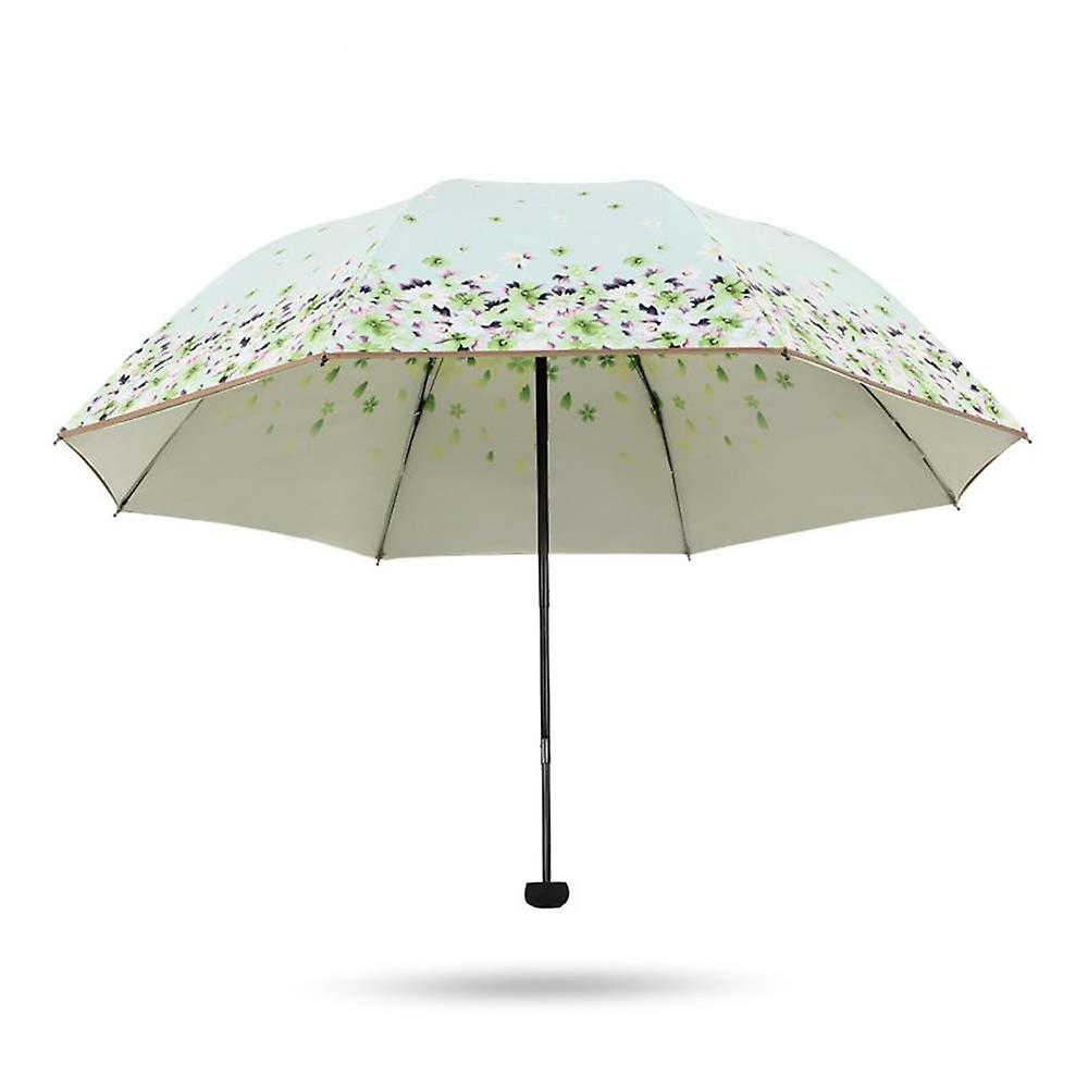 Sol och Regn Paraply SPF 50+ Fällbar Resa Solparaply Anti-UV-skydd ...