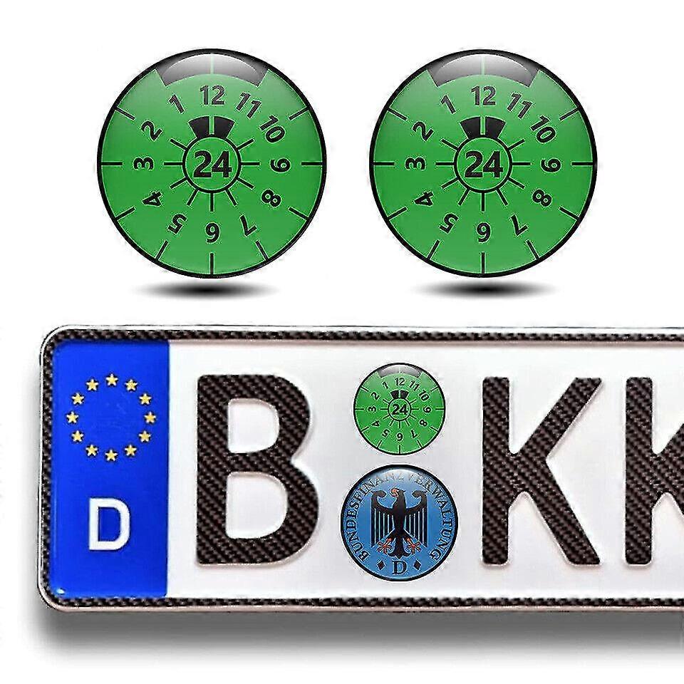 2pcs 3D gel sticker license plate seal badge, TUV plaque decals -GSLA ...