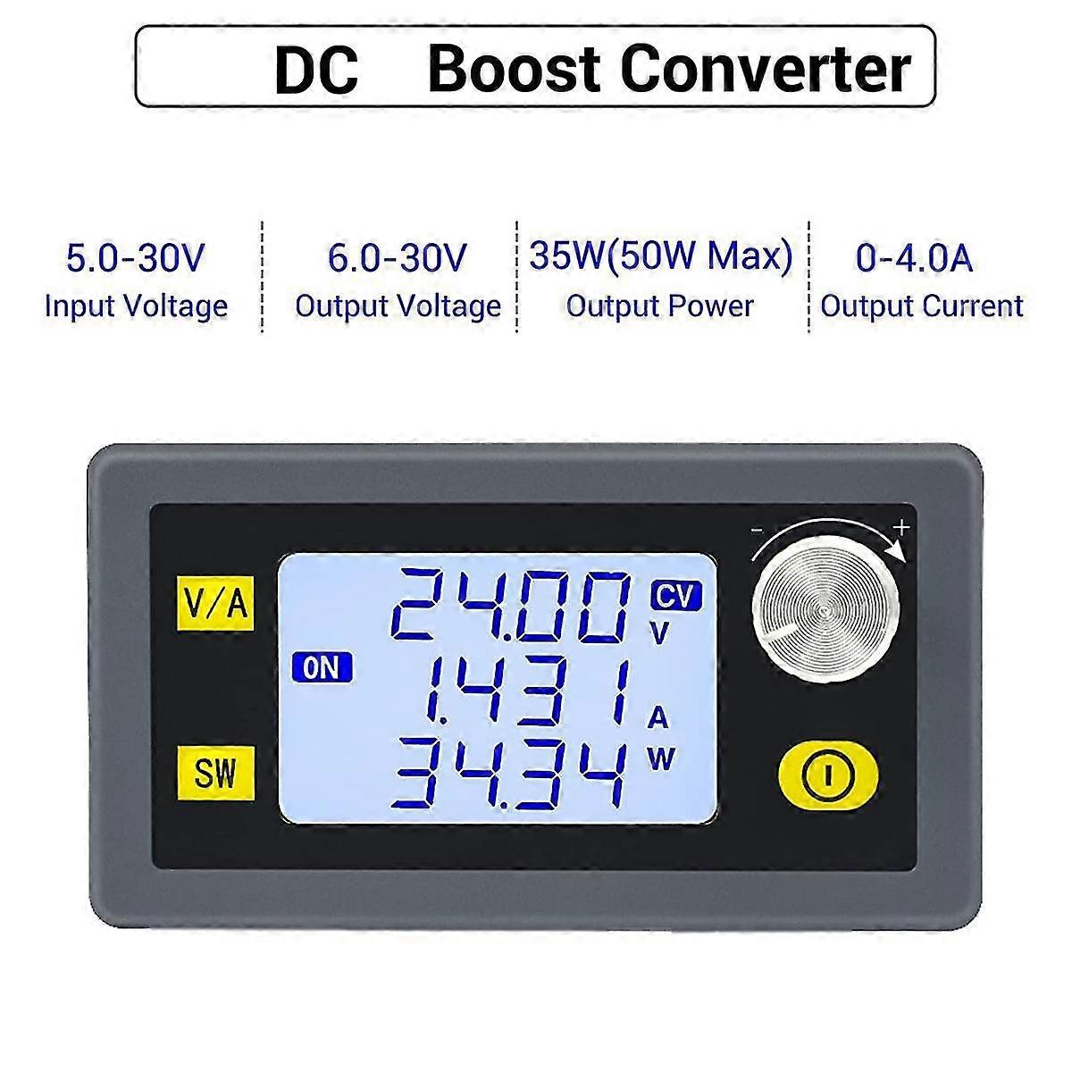 Dc-dc Boost Converter, Adjustable Voltage Regulator Dc 5-30v 35w 4a ...