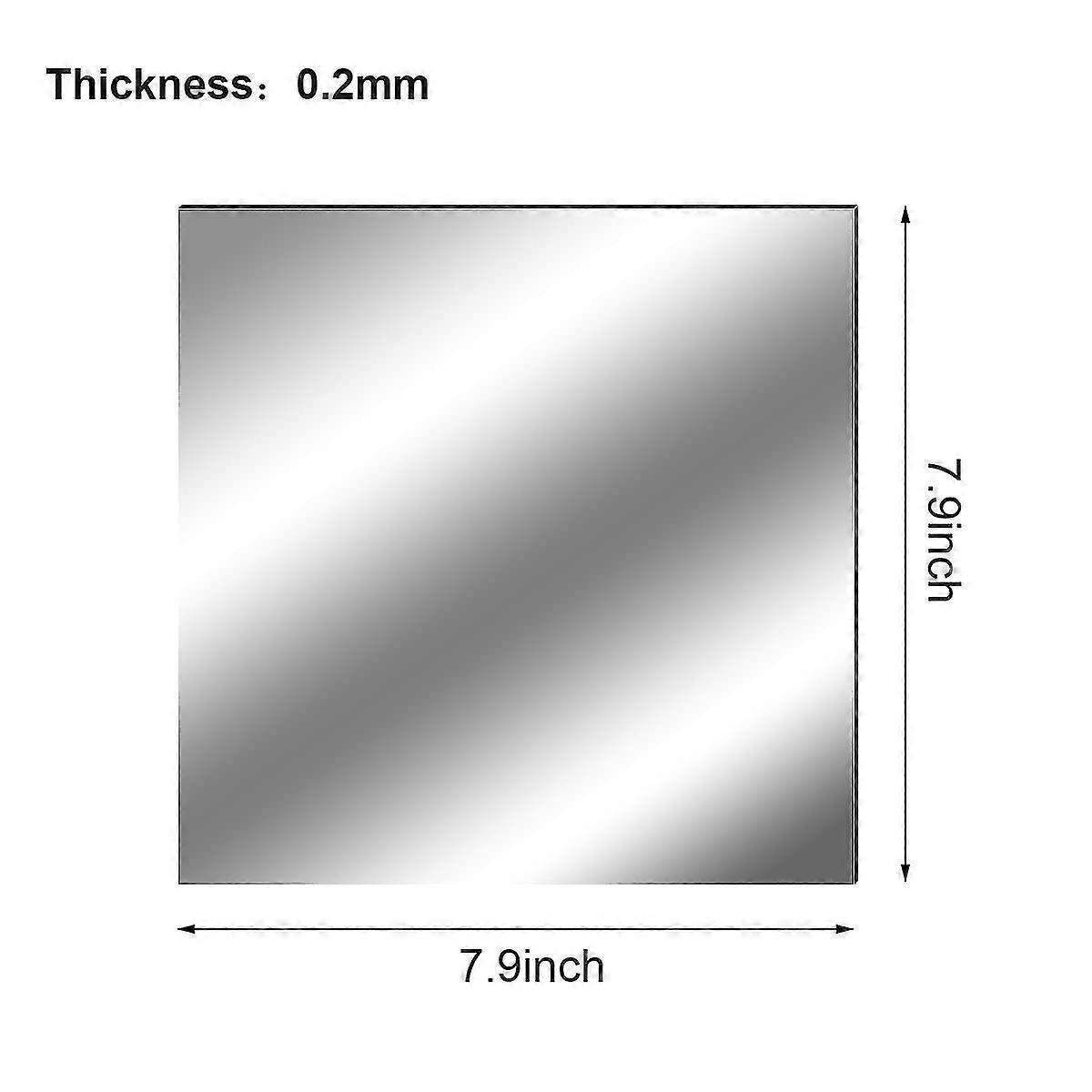 10 Pack Mirror Wall Stickers, Self Adhesive Flexible Non Glass Mirror ...