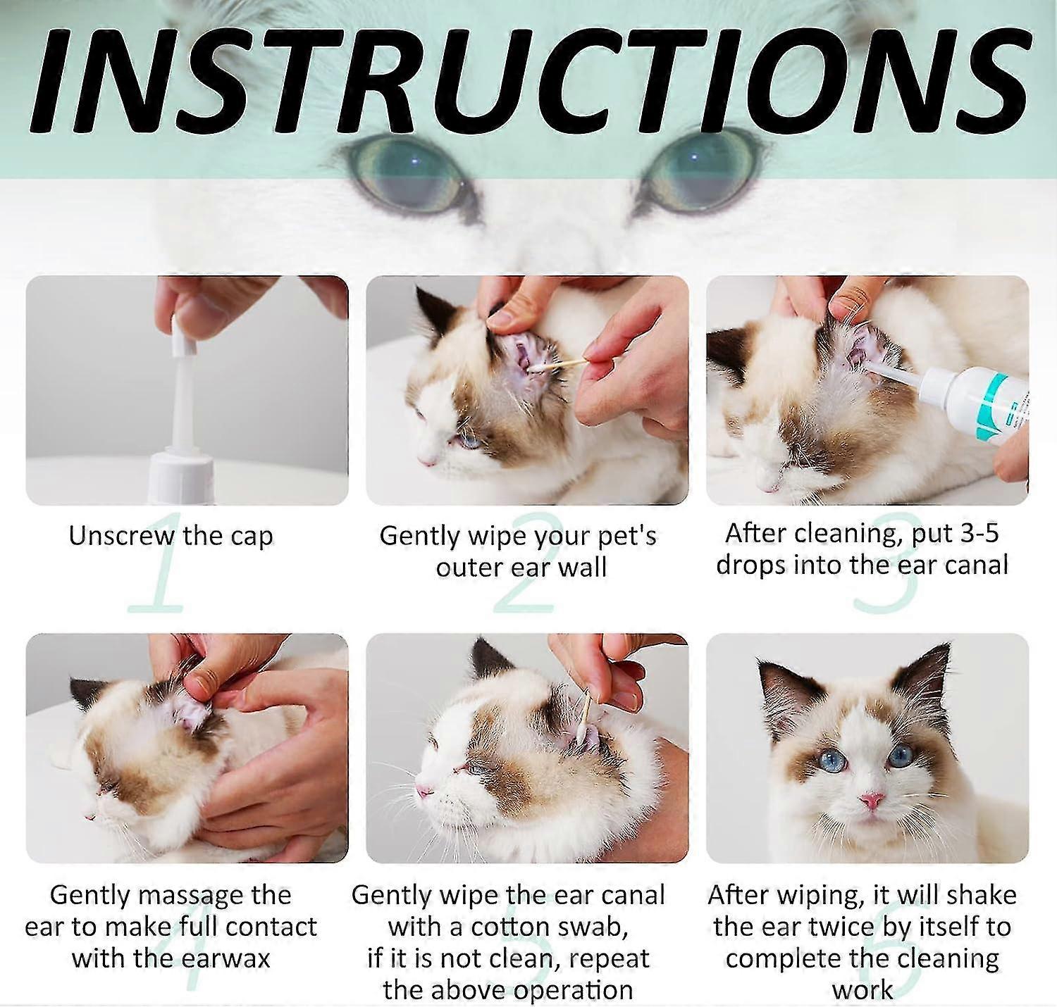 Ear Cleaner for Dogs, Dogs Ear Infection Treatment - Supports Soothing ...