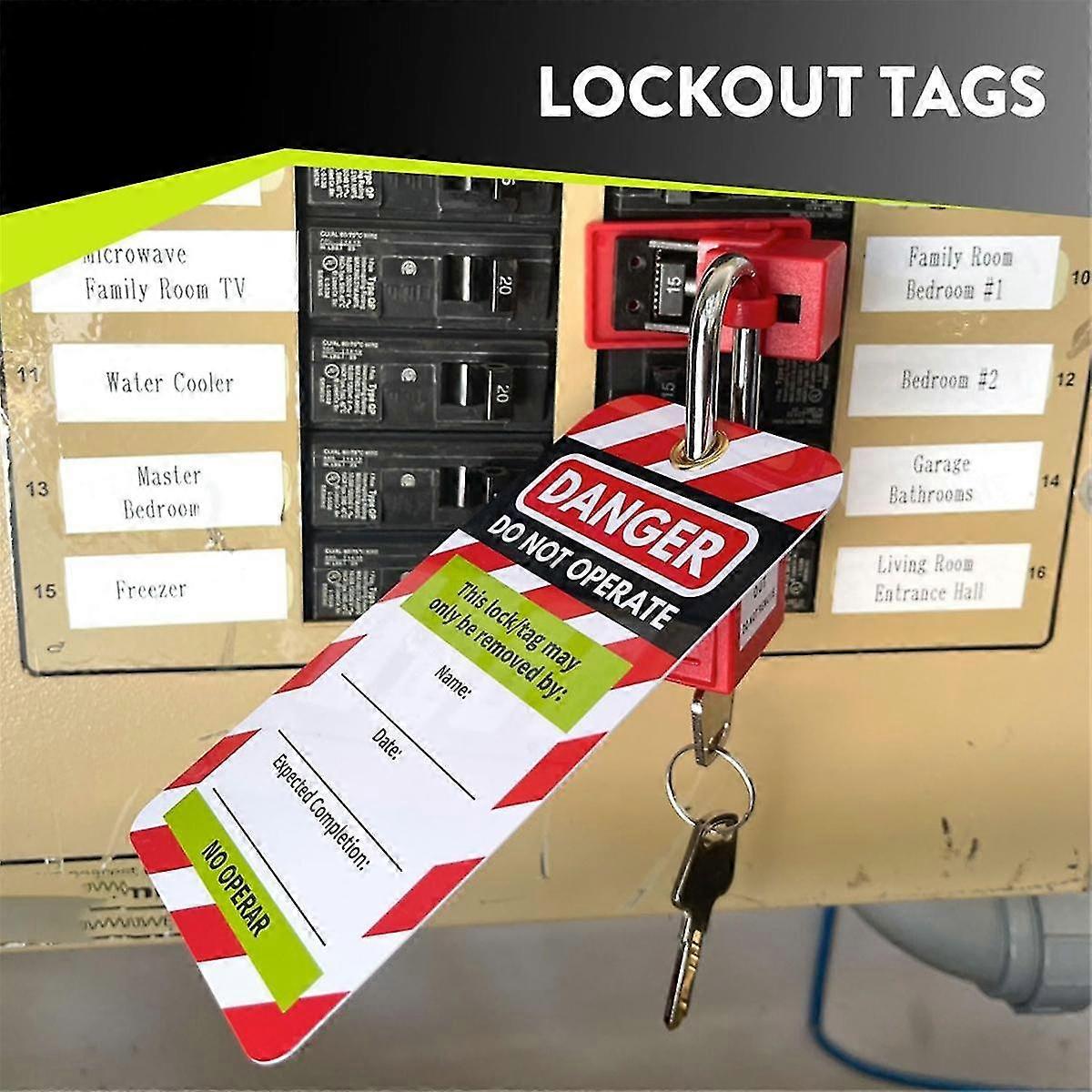 Lockout Tagout Tags And Padlocks Red Safety Tag Easy Identification ...
