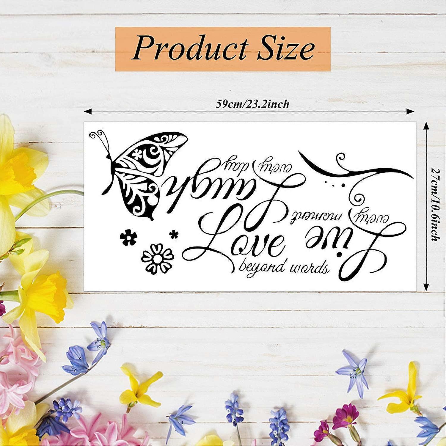 Family Wall Stickers, Quotes Saying Words Art Decor, Text Wall Sticker ...