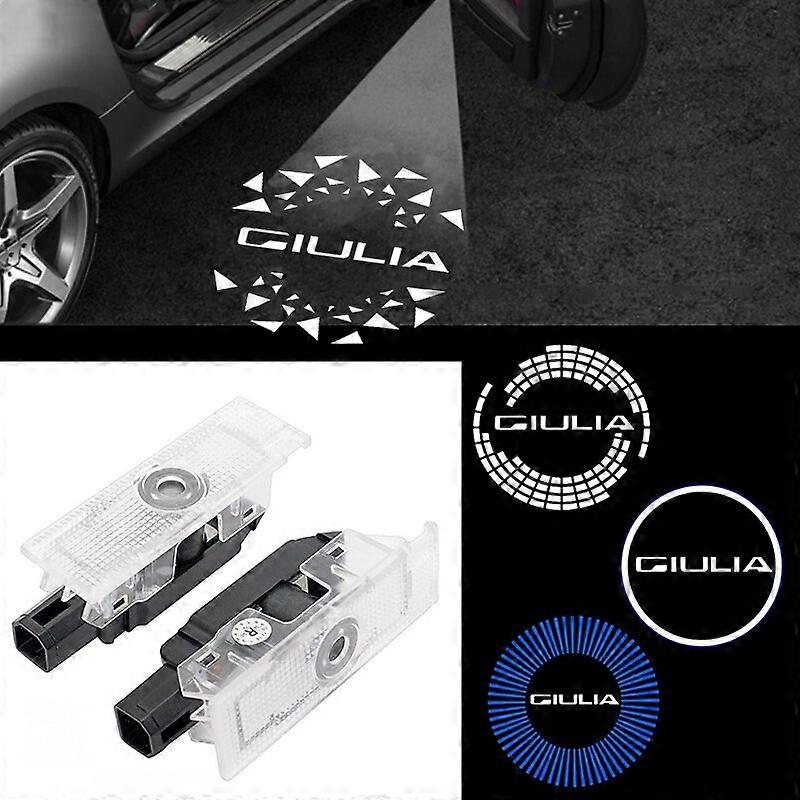 Car Door LED Logo Decorative Lamps Laser Shadow Projector Ghost ...