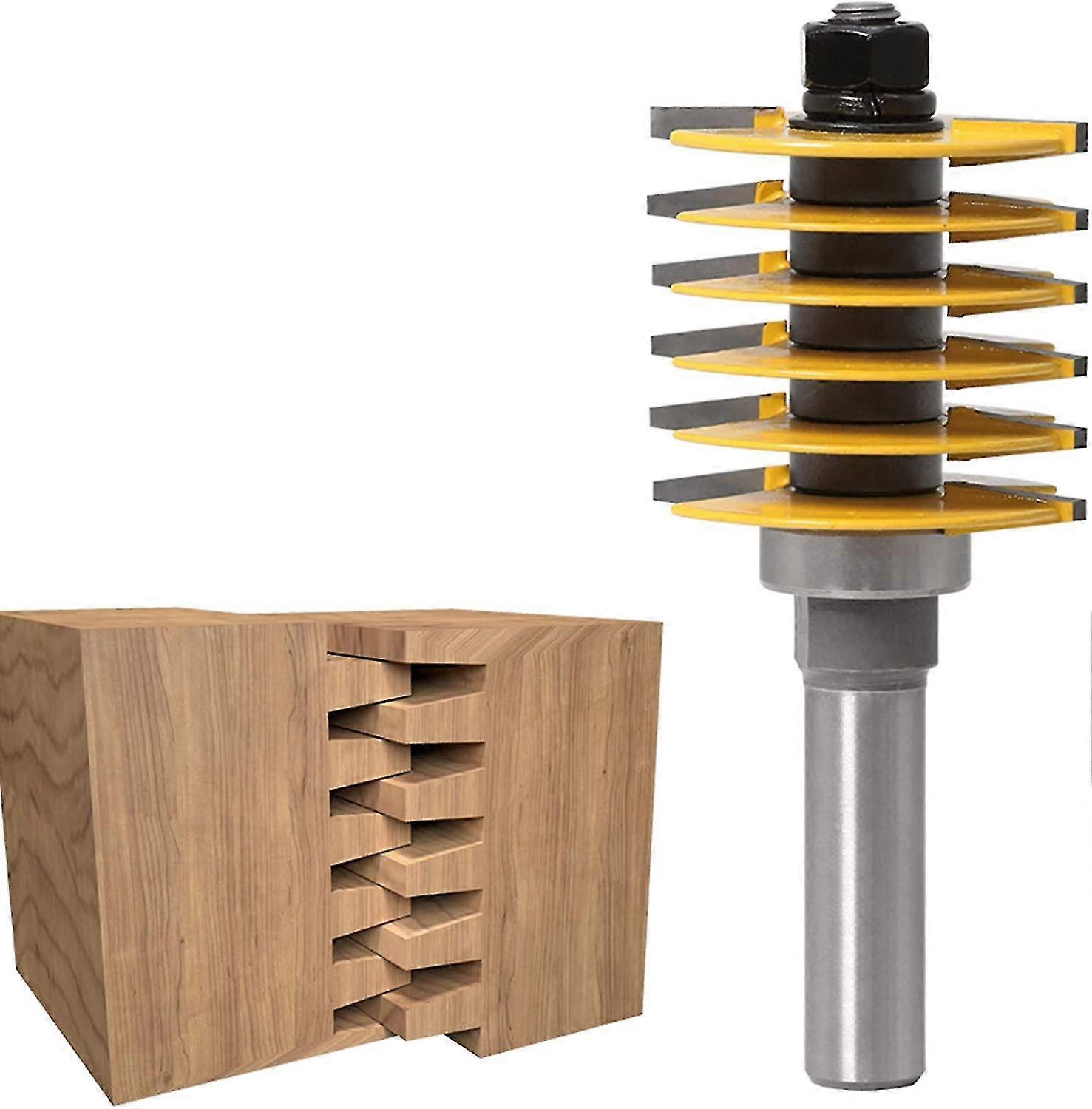 1/2 Inch Shank Rail And Stile Finger Joint Glue Router Bit Cone Tenon ...