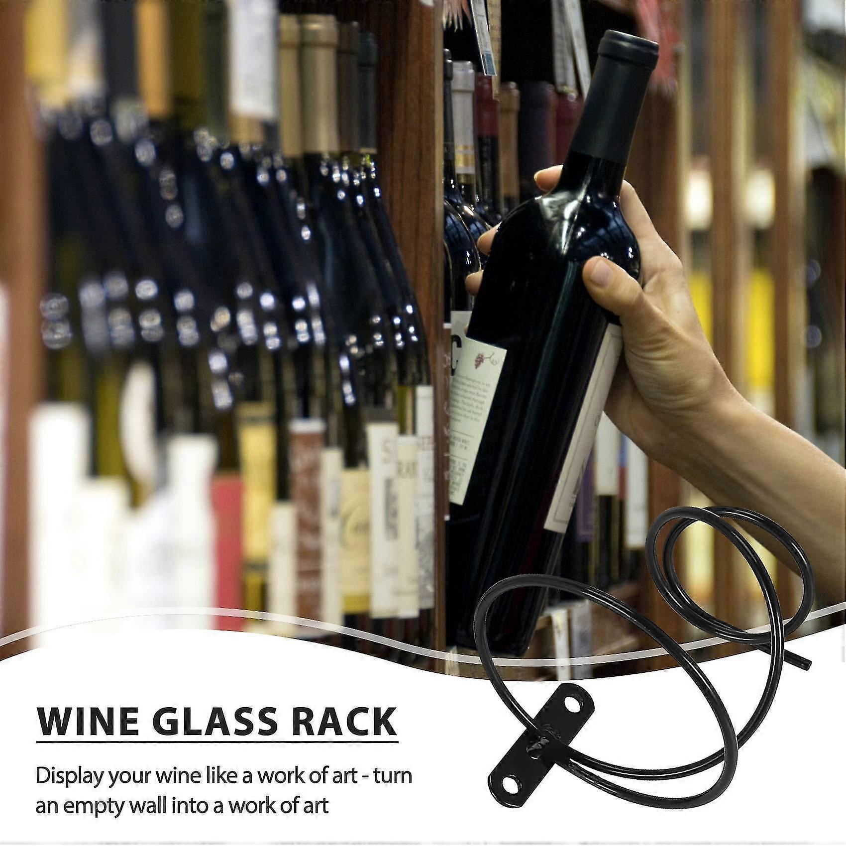 Pack Of 6 Wine - Red Wine Display Holder With Screws, Metal Hanging ...