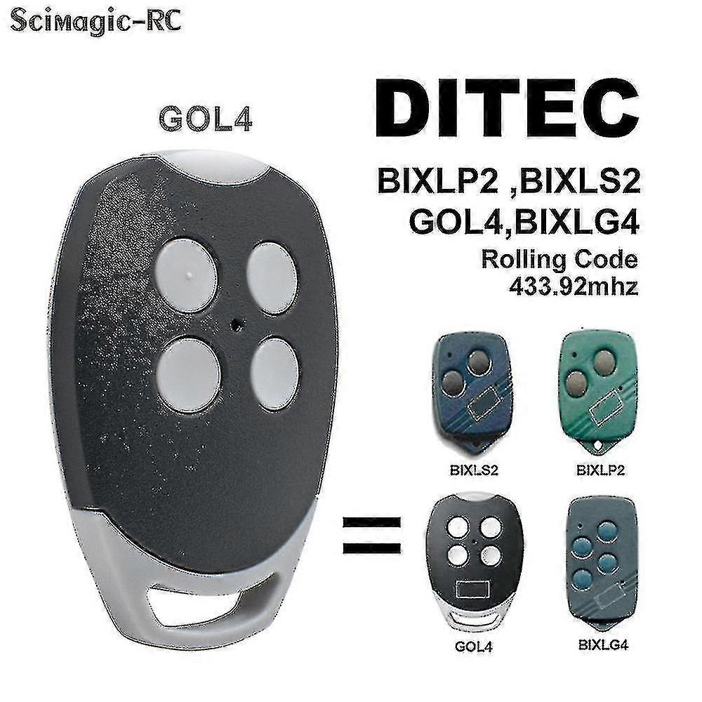 Ditec Gol4 Remote Control 43392mhz Rolling Code Entrematic Zen2 Zen4 ...