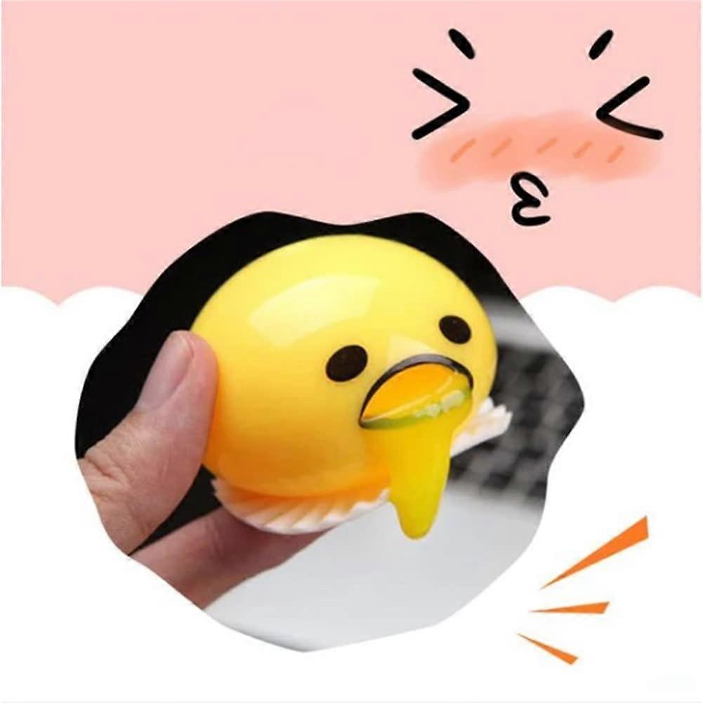 6pcs Wacky Toy Nausea Yolk Vomiting Egg AntiStress Fidget Toys Slime ...