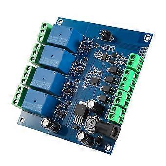 Modbus Rtu 4 Way Relay Module 7-24v Relay Module Switch Rs485/ttl Input ...