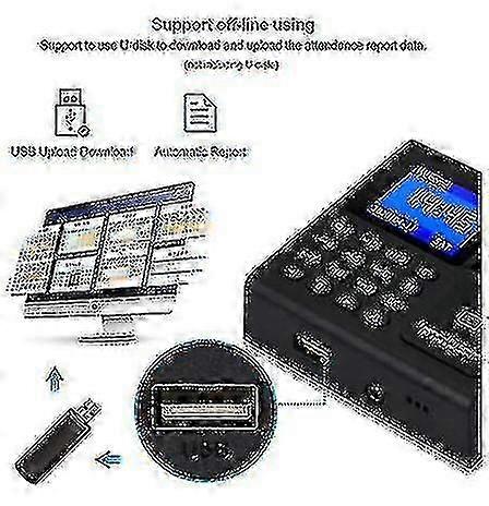 Electronic- Time Clock Attendance Biometric Rfid Access Control System ...