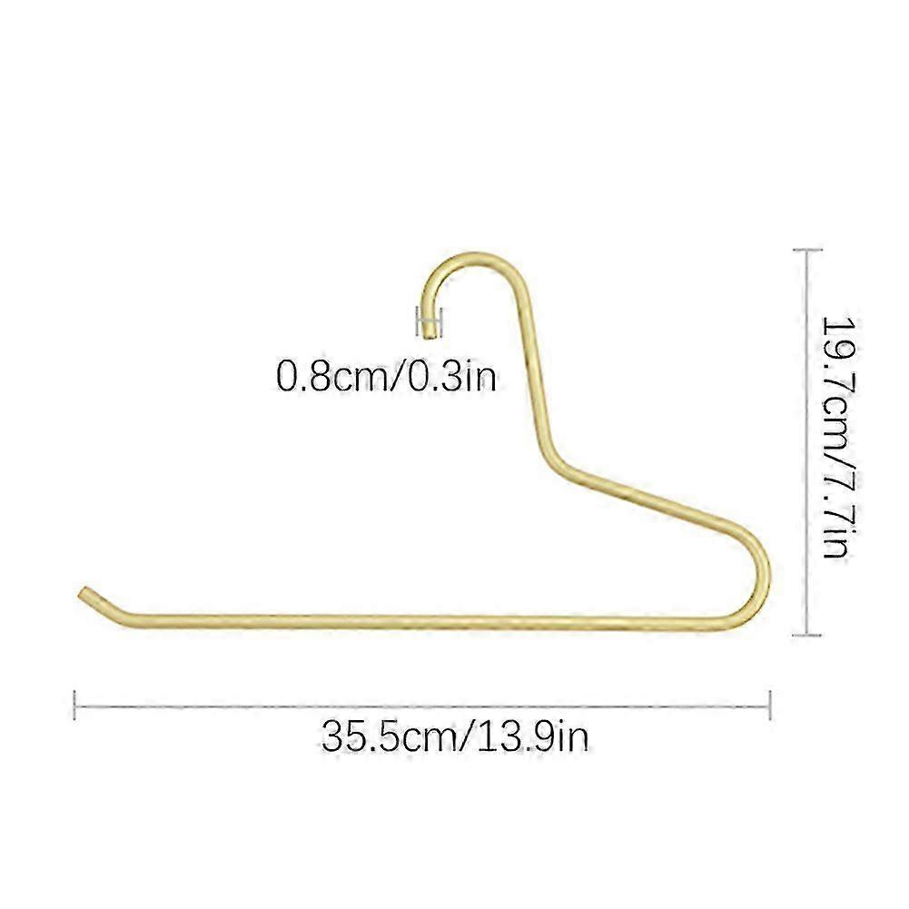 5-pack Aluminum Pants Hangers - Goose Shape Trouser Rack, Z-shaped No ...