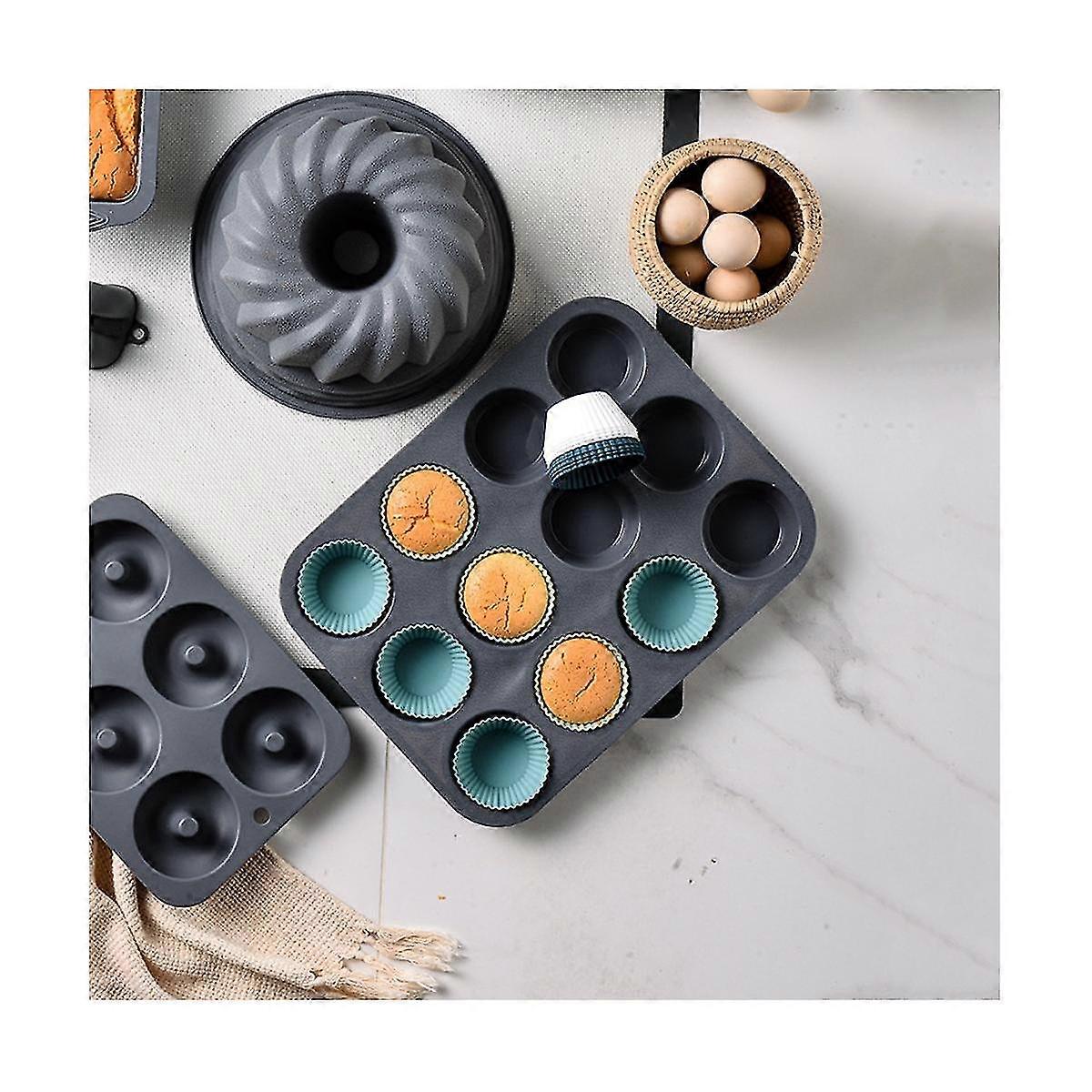 Silicone Baking Cups, Reusable Cupcake Liners,48 Pack Cake Molds ...