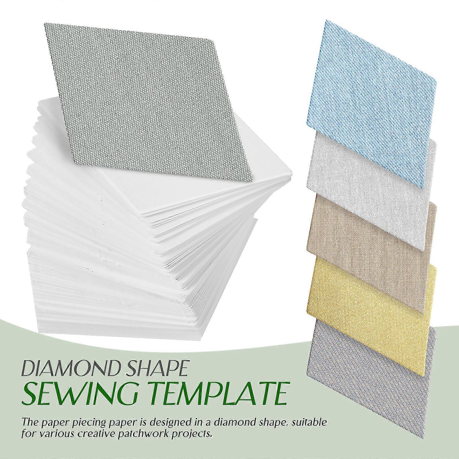 300 Pcs Paper Piecing Shapes Quilting Templates Sewing Pattern Paper ...