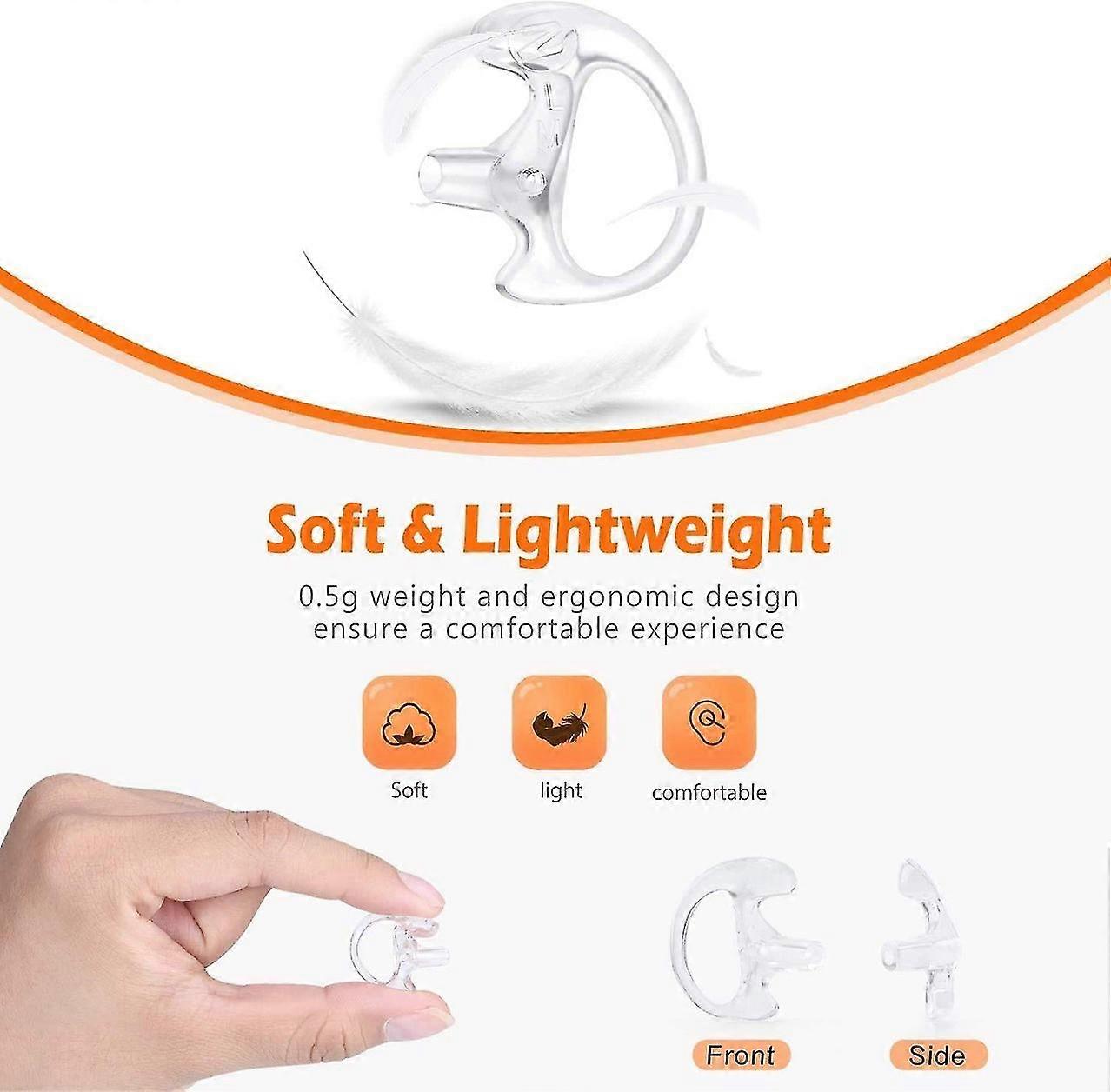 Radio Replacement Earmold Earpiece, Soft Silicone Earmould Earbud ...