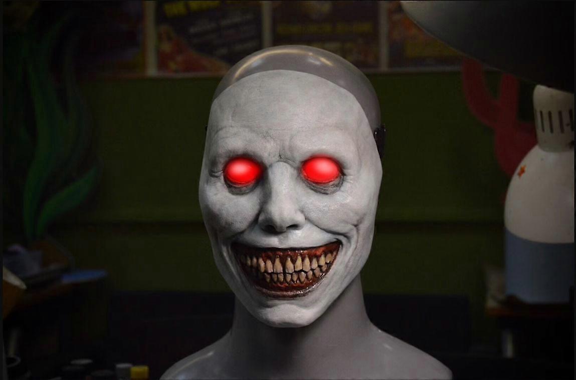 halloween horror mask cosplay horror smiley demon mask creepy glowing ...