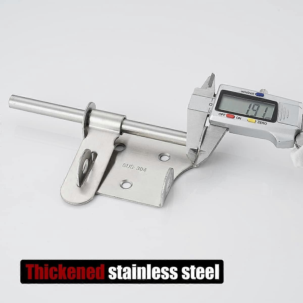Sliding Bolt Gate Latch, 6 Inch Thickening 304 Stainless Steel Barrel ...