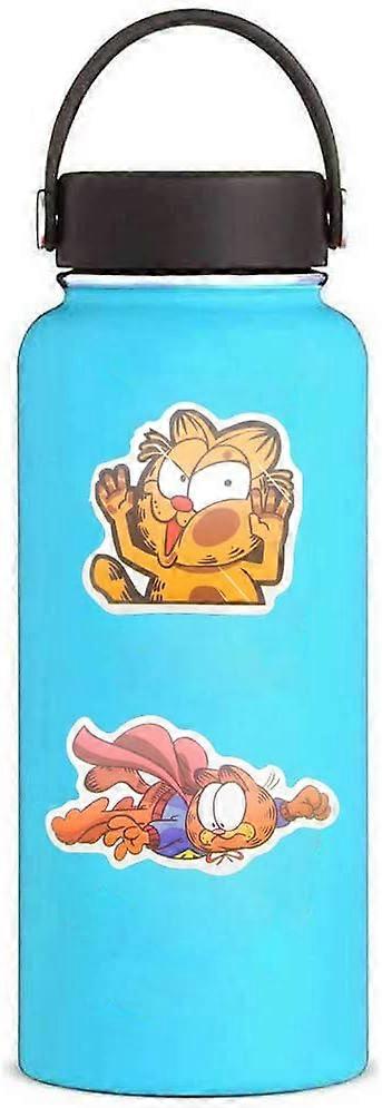 50PCS Cute Garfield Stickers,Cartoon Anime Kids Stickers compatible ...