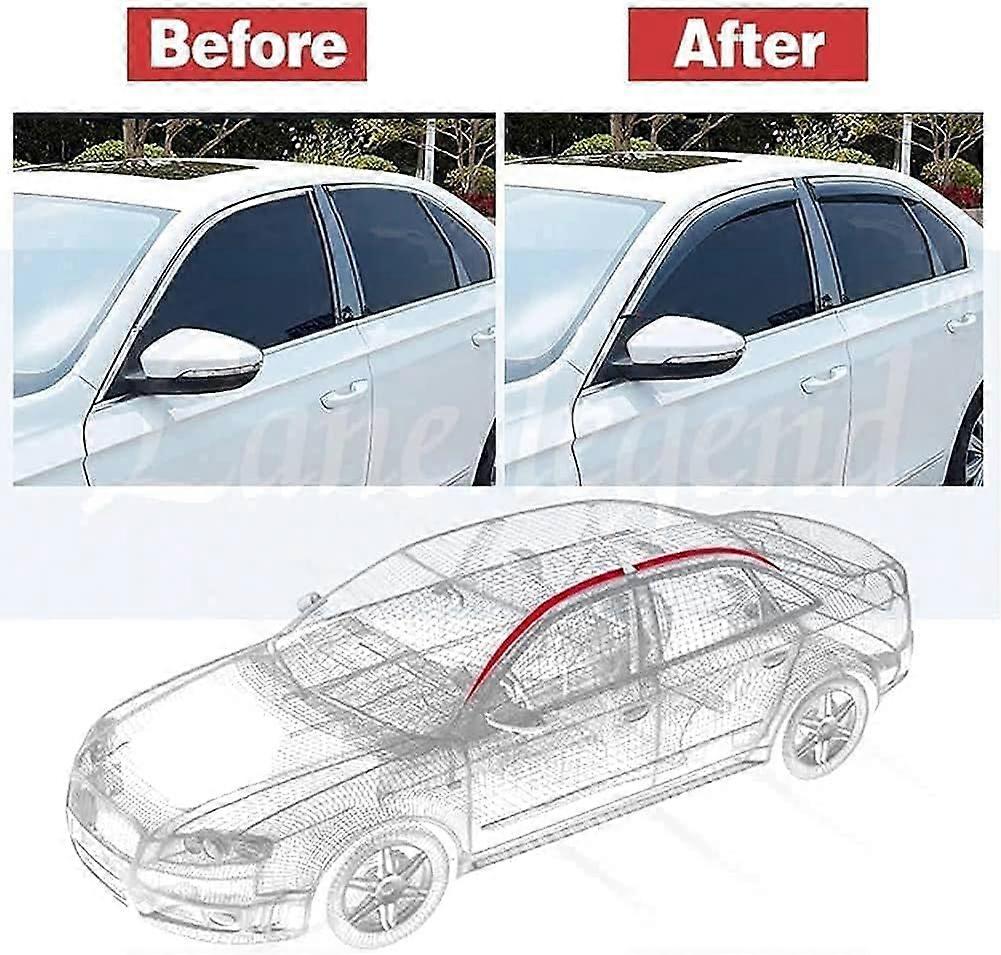 4pcs Car Wind Deflectors Side Door Window Visor for Sko-da KAROQ, Car ...