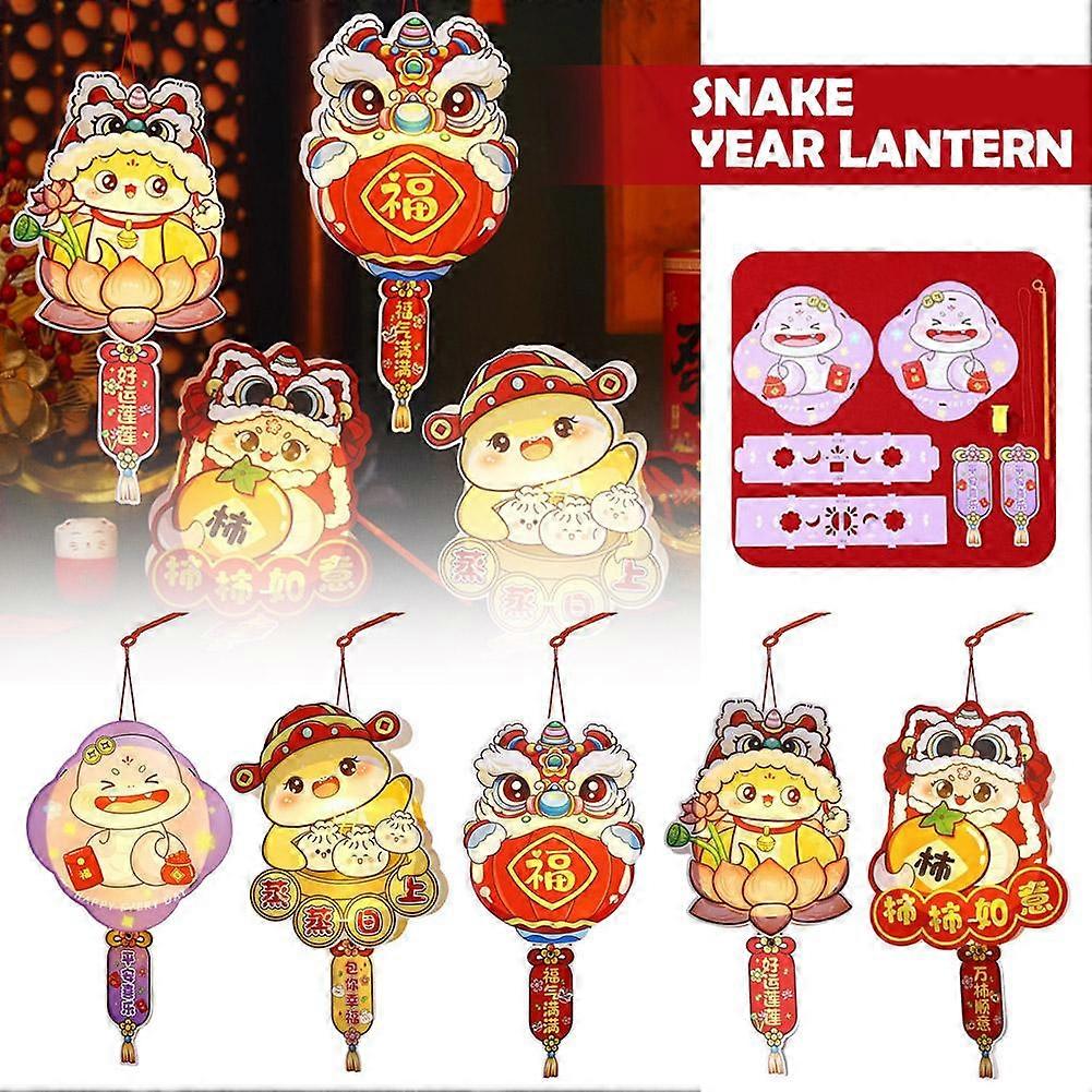 DIY Chinese New Year Paper Lanterns 2024 Decor Hanging Lamp Year of The ...