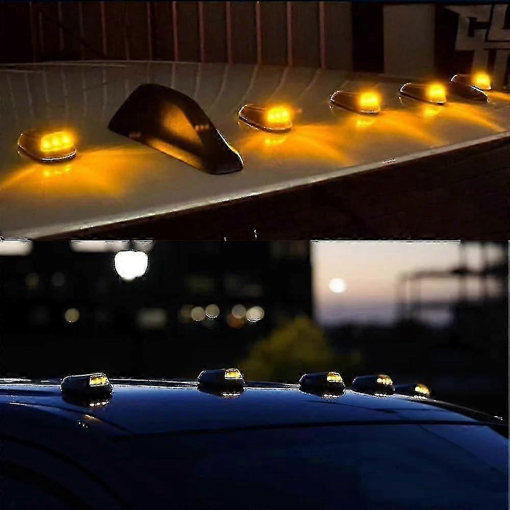Solar Powered Cab Lights For Truck, 5pcs Led Cab Lights, Led Cab Roof ...