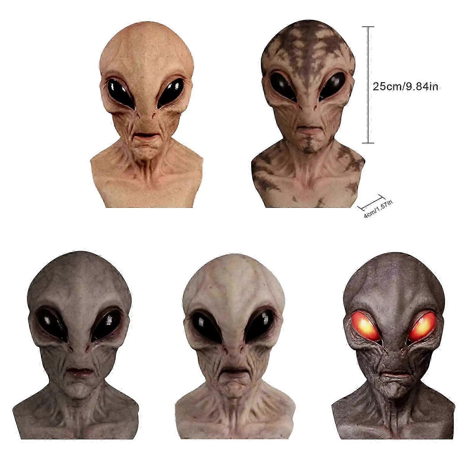 Adult HallowEen DIY Alien Mask Horror Cosplay Costume Party Latex Full ...