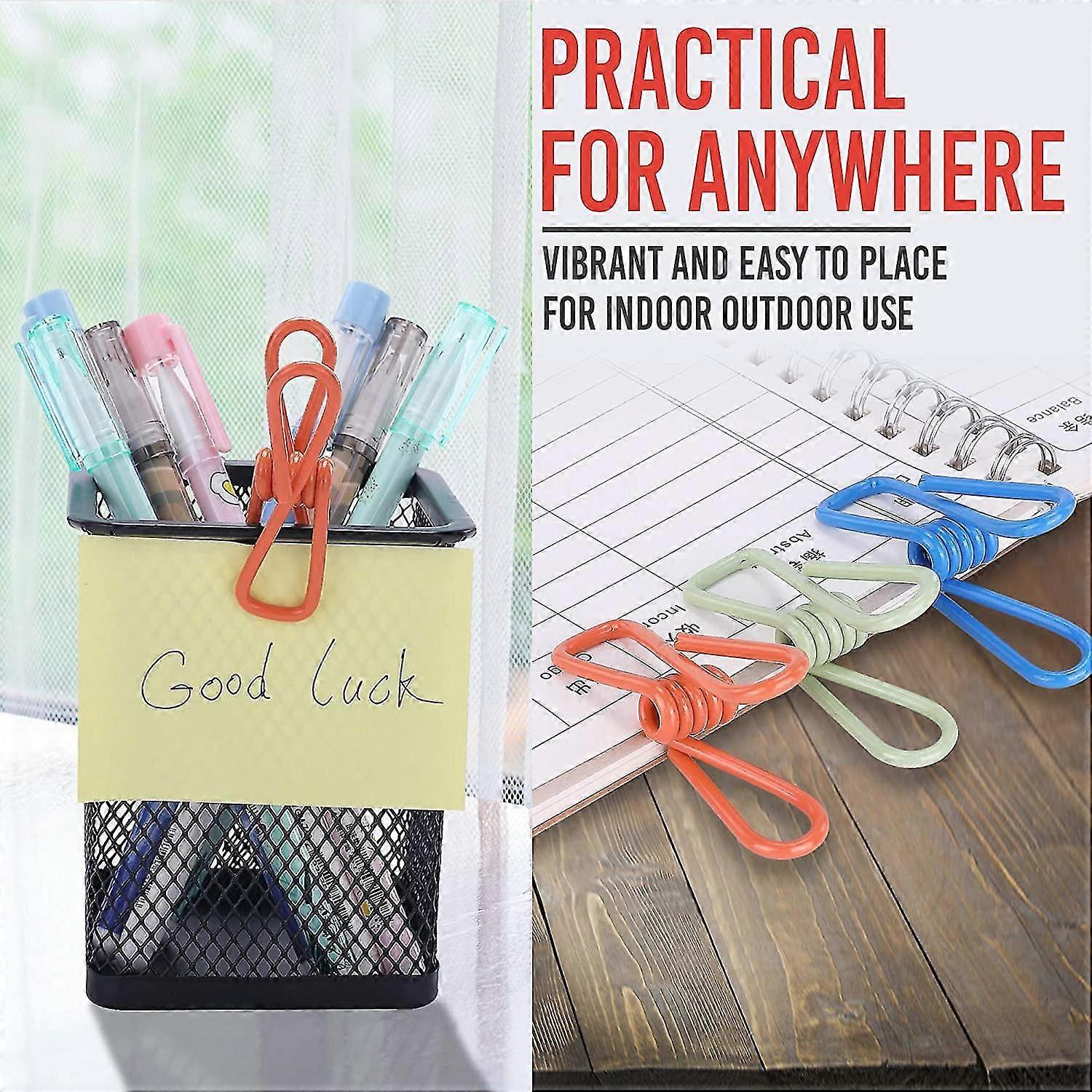 Assorted p Bag Clips Utility Pa Of 30 - Pvc 2 Inch Coated Colorful ...