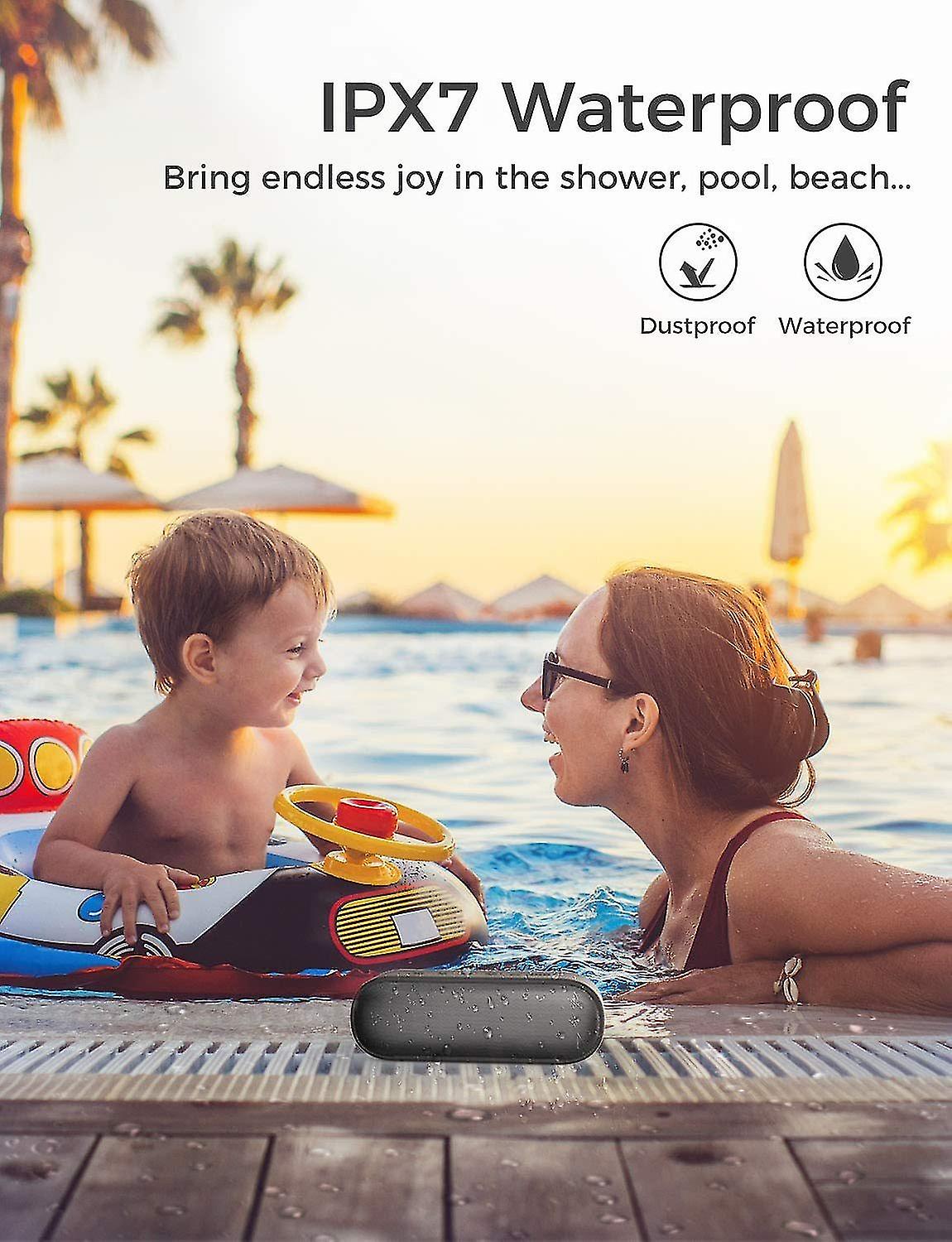 Portable Bluetooth Speaker, Ipx7 Waterproof Outdoor Bluetooth Speaker ...