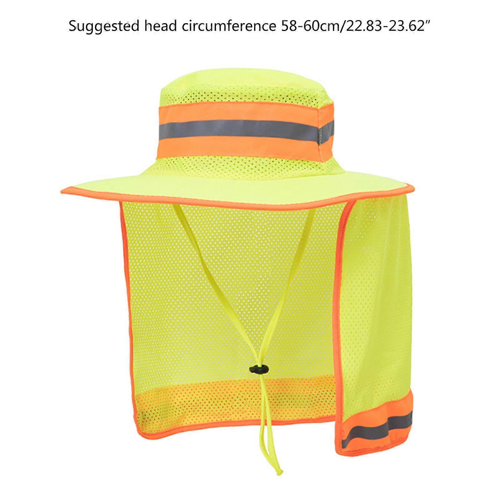 Reflective Bucket Cap Rave High Visibility Bucket Hat With Neck Flap ...