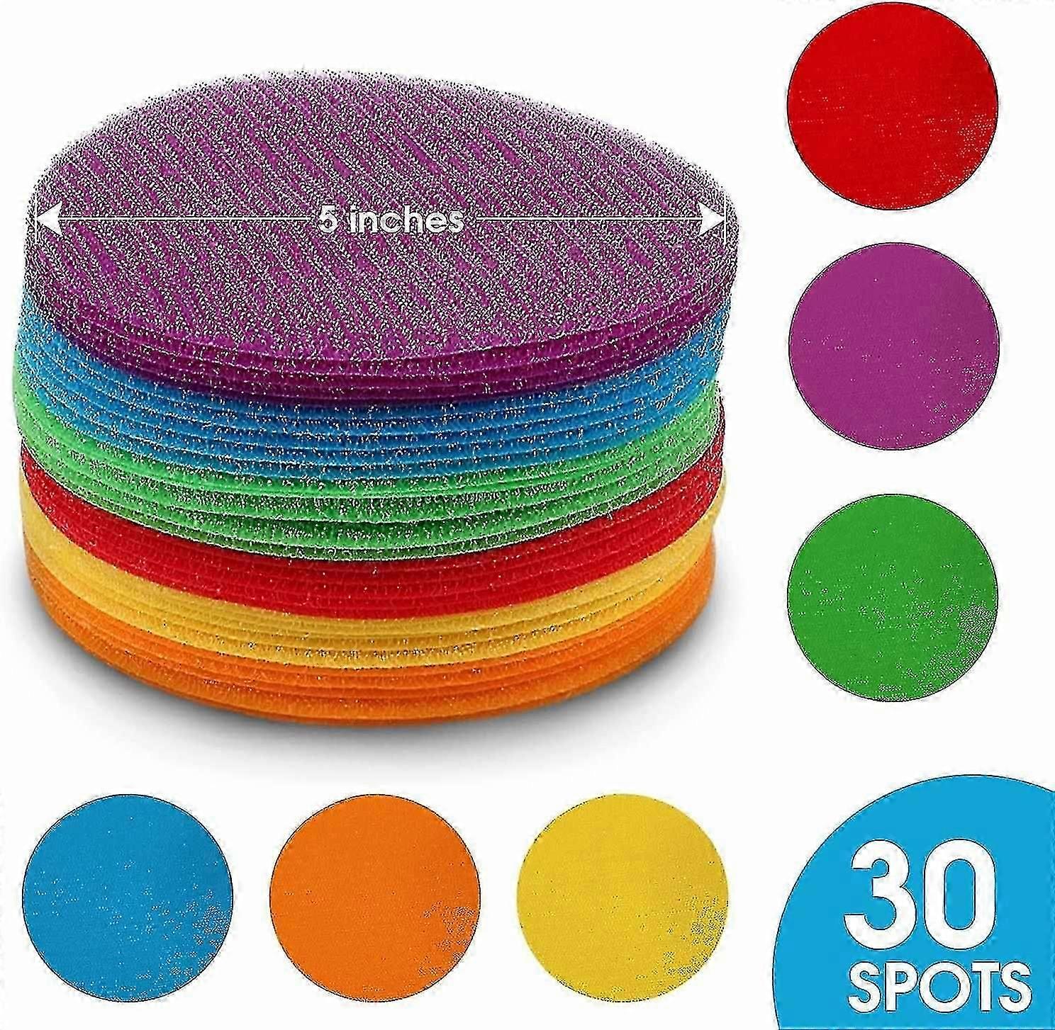 Piao 5 Inch Classroom Carpet Sit Spots | 30 Pieces Sit Spots For ...