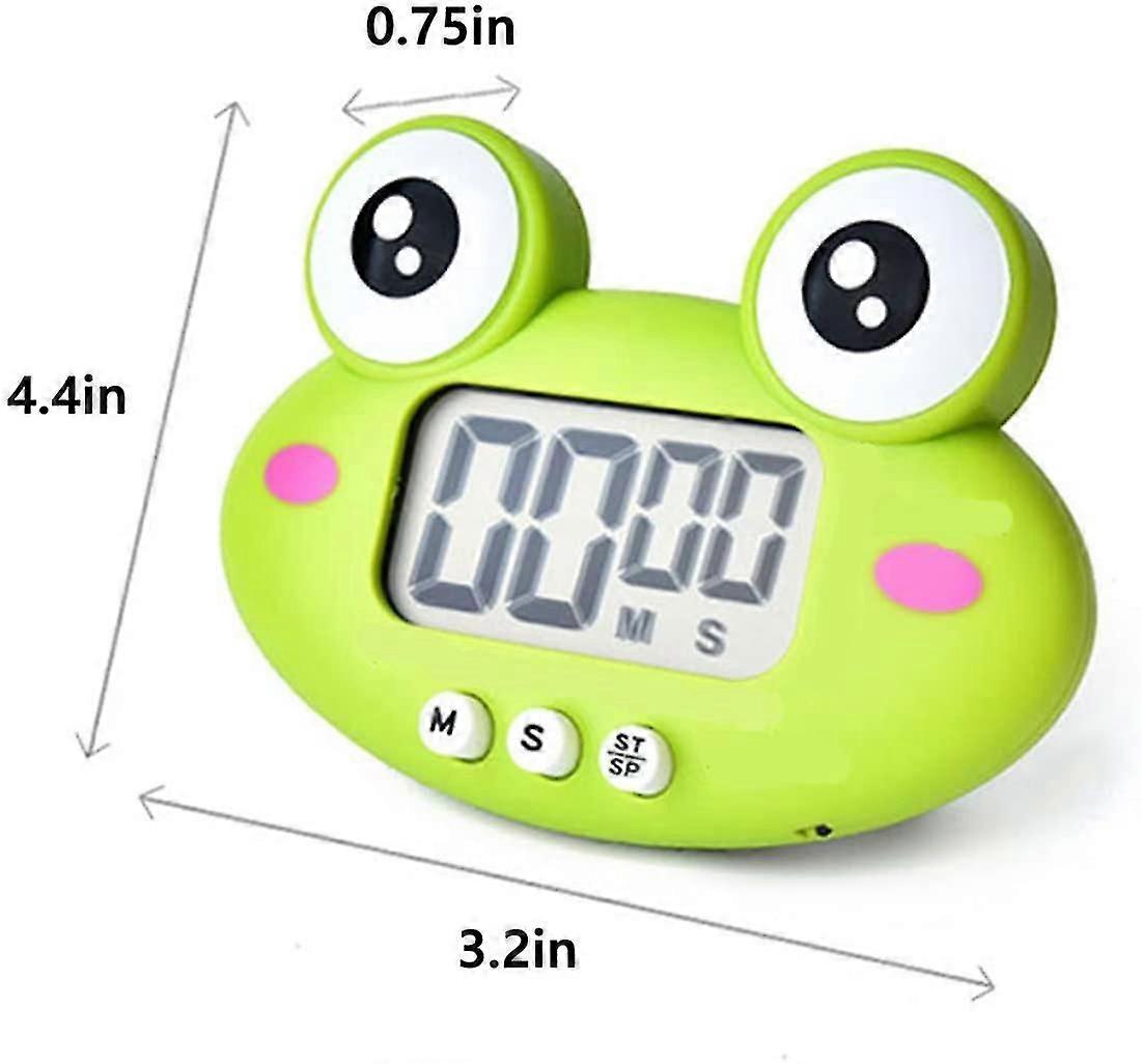 Kitchen Timer, Cute Cartoon Animal Countdown Timer, Digital Cooking Timer With Magnetic(frog ...