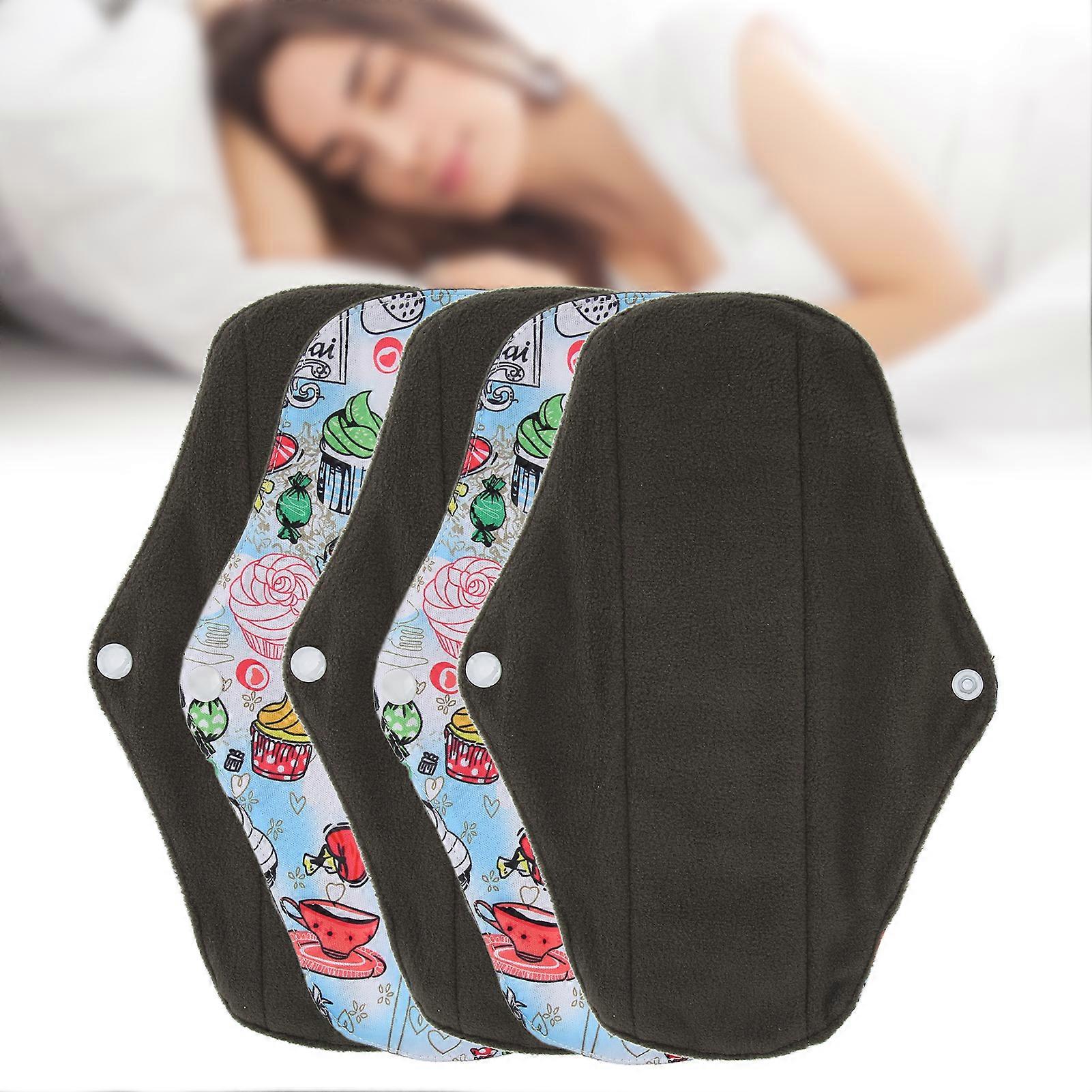 5pcs Washable Women Sanitary Pad Strong Water Absorption Reusable ...