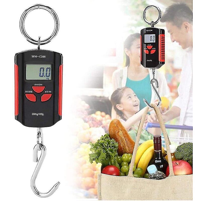 Digital Hanging Scales 200kg Portable Hanging Scale Electronic Weighing ...
