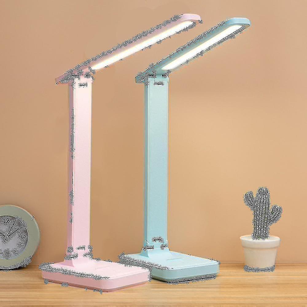 Pink Led Desk Lamp Reading Lamp With Usb Charging Port 3 Lighting Modes ...