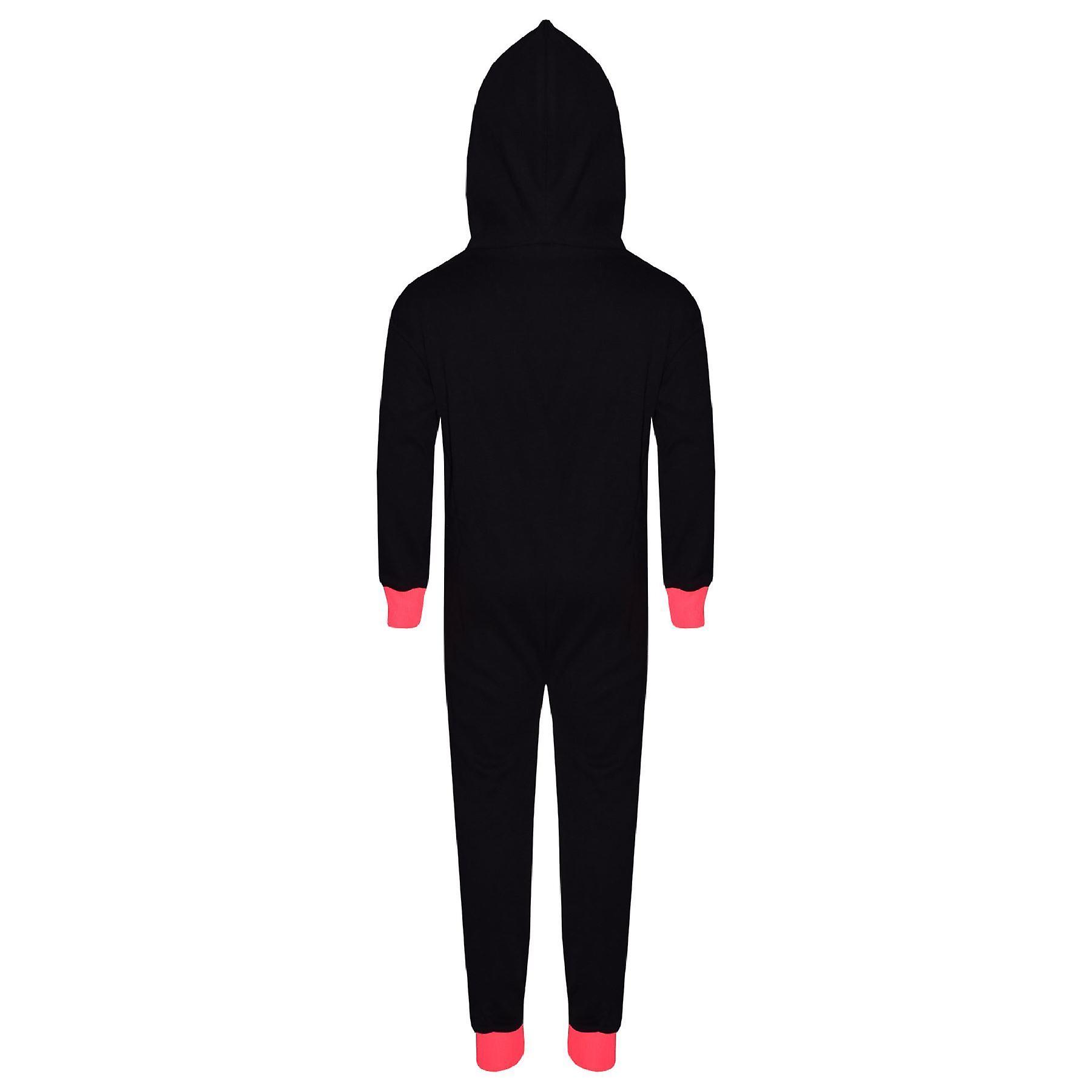 Kids Girls Boys Skeleton A2Z Onesie One Piece Neon Pink Face Mask ...