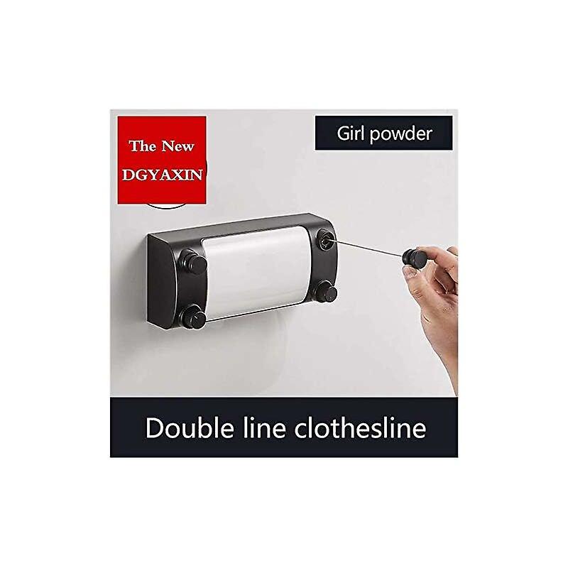 Retractable Clothesline, Double Line Retractable Clothesline Clothes ...