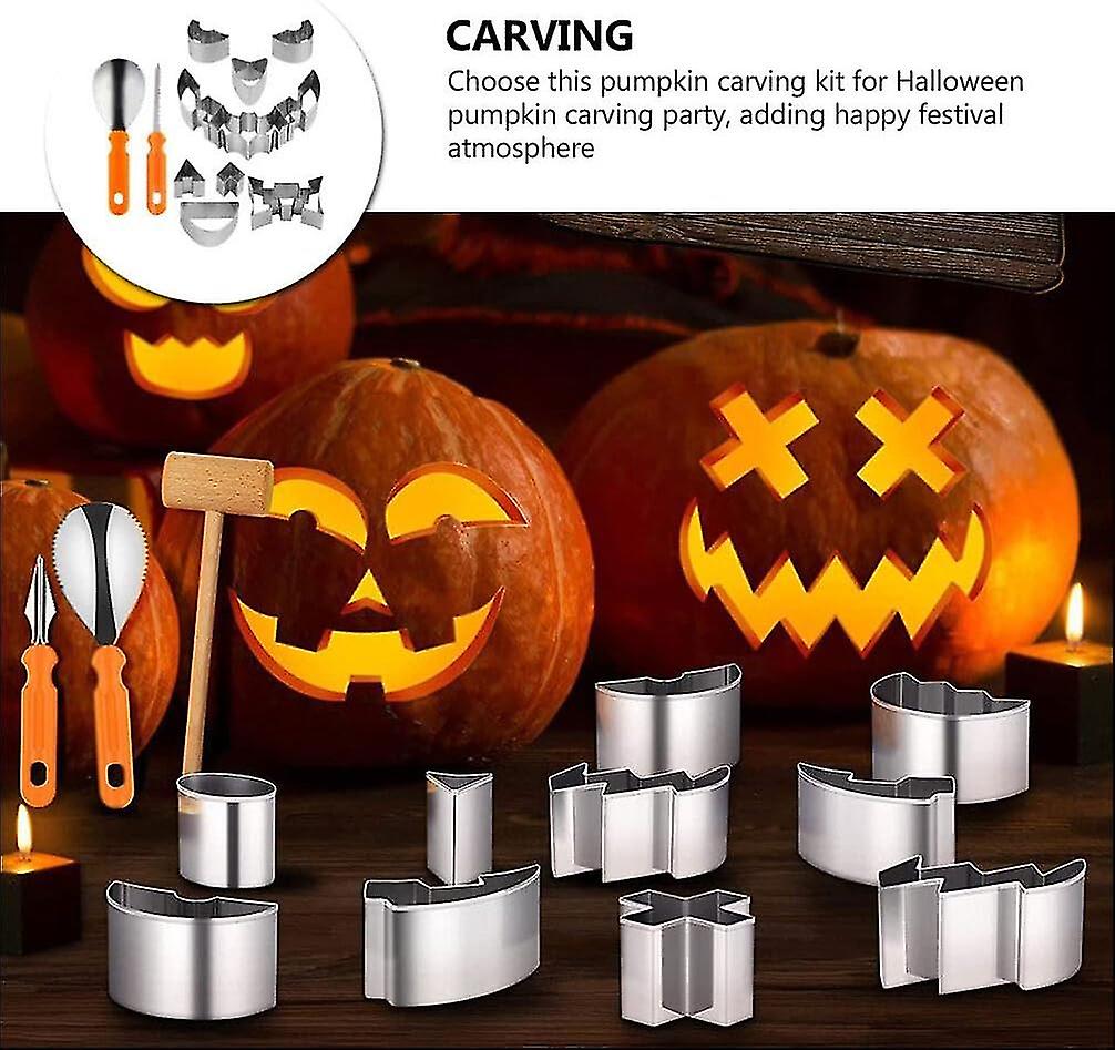 1 Set Pumpkin Carving Kit Stainless Steel Pumpkin Carving Tools With ...