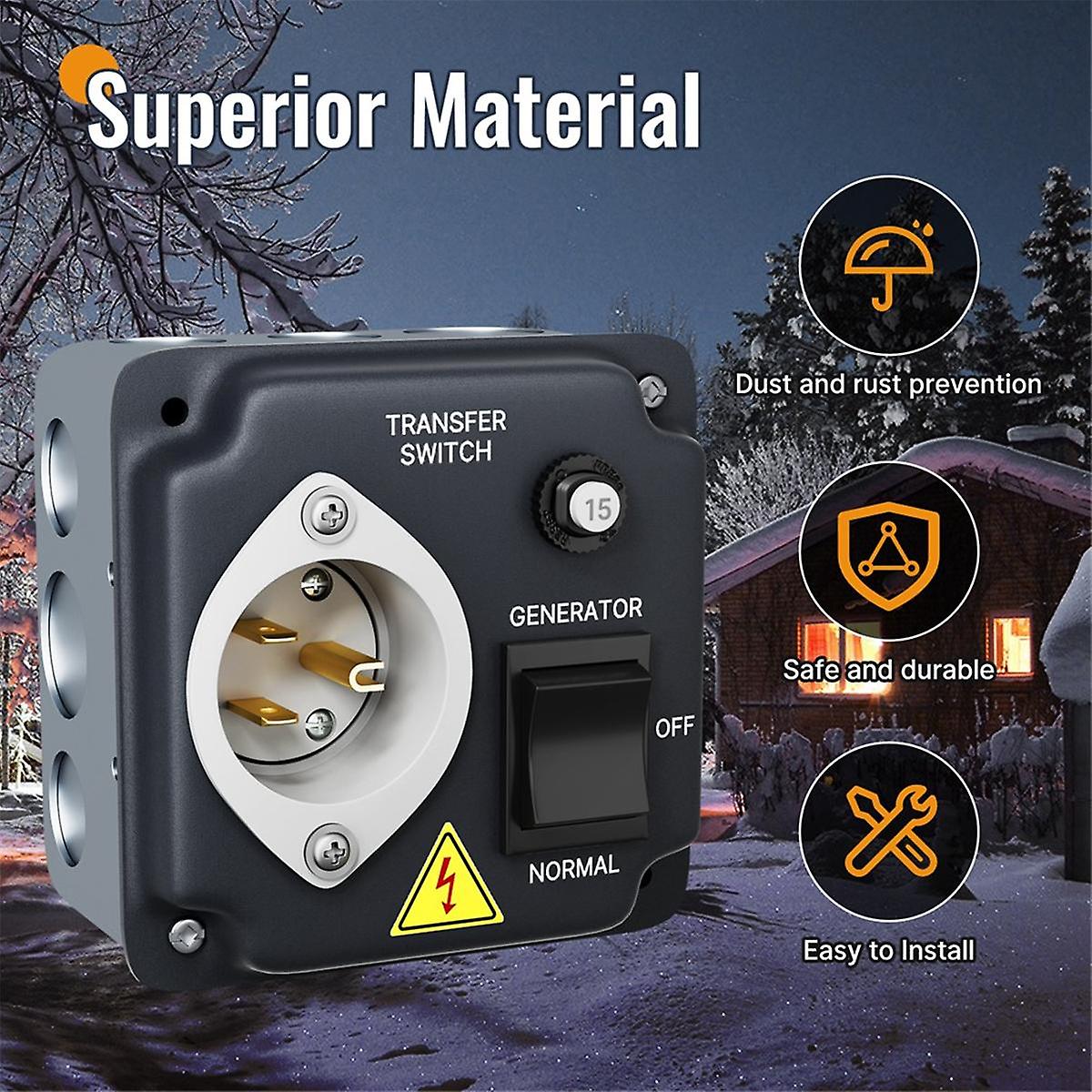 Generator Transfer Switch Weatherproof Transfer Switch Pre-Wired with ...
