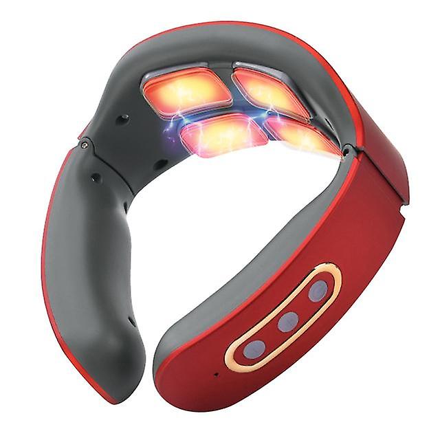 Smart electric neck and shoulder pulse massager 4 heads kneading ...
