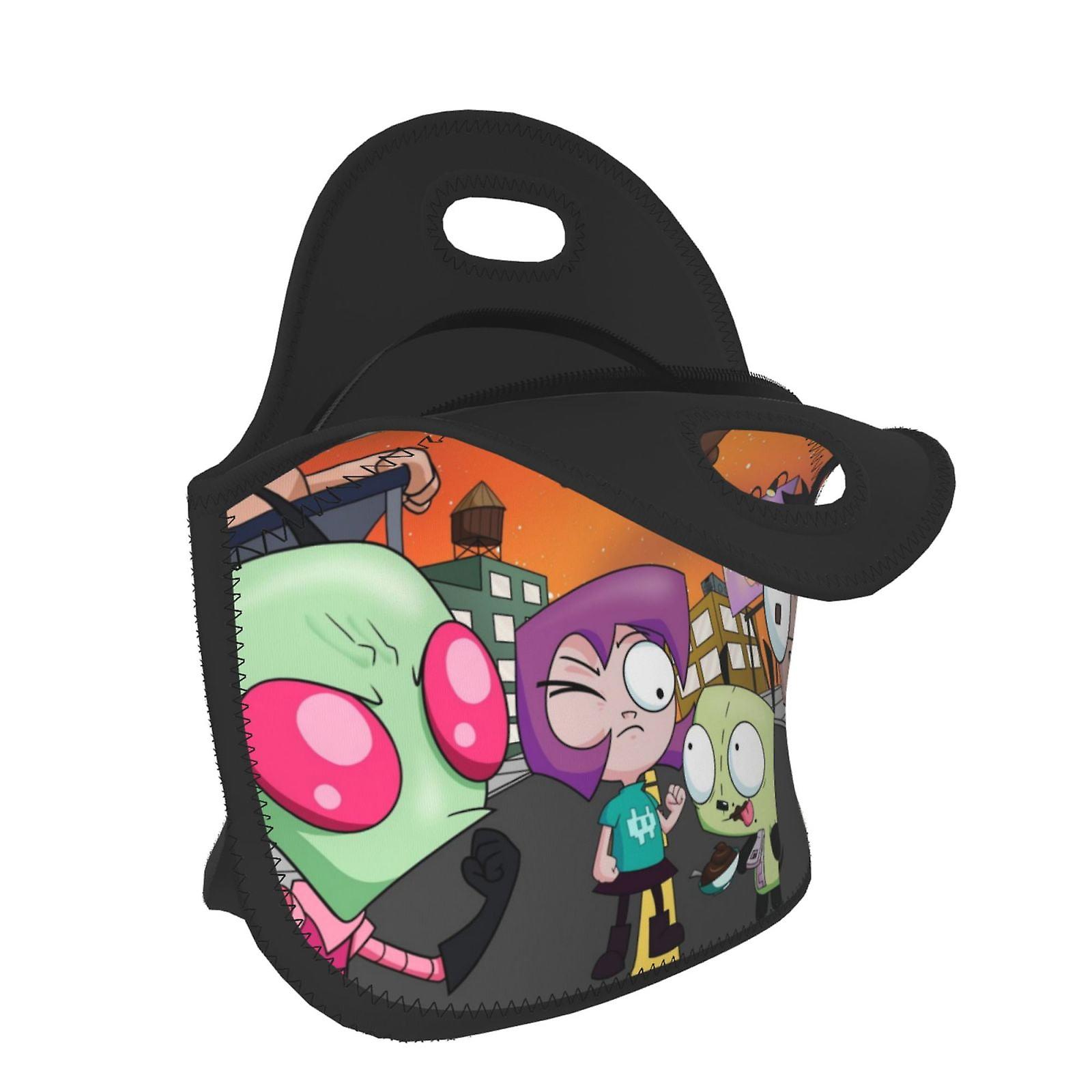Dib Invader Zim Gaz Gir Reusable Lunch Bag Portable Insulated Lunchbag ...