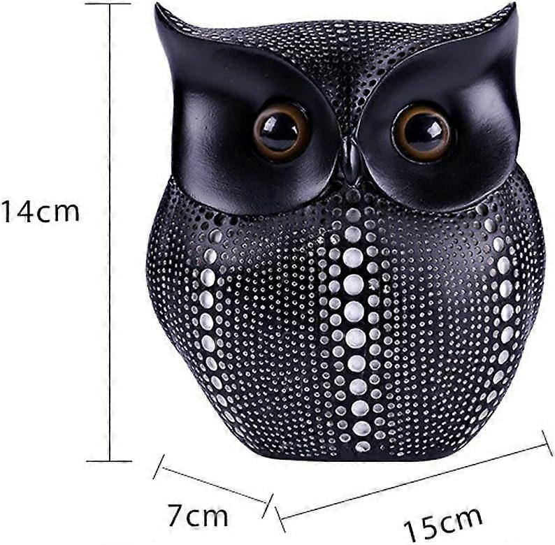 Nordic style polka dot owl sculpture - Resin owl statue - Crafts for ...