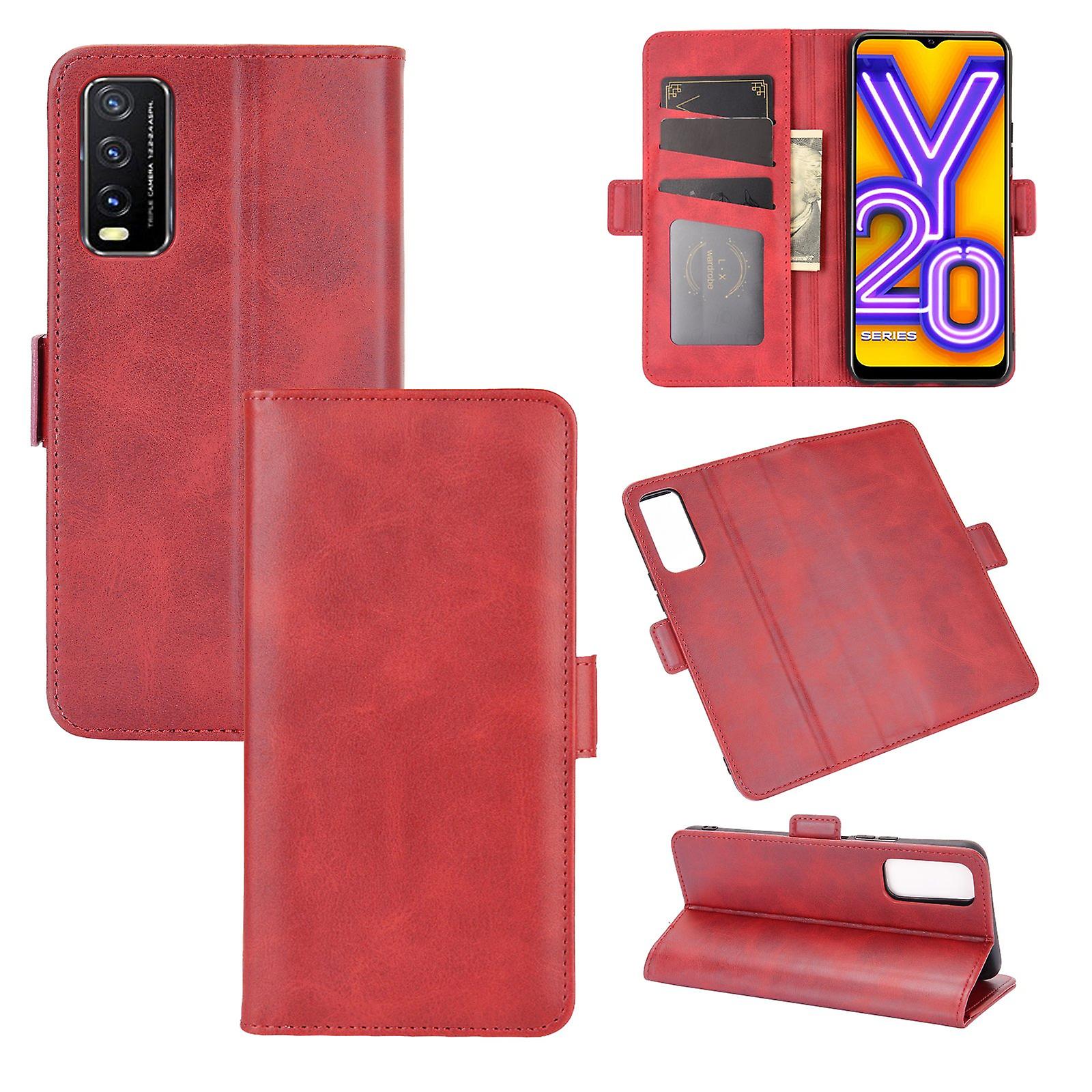 Phone Case For Vivo Y20 Back Cover Card Holder Flip Leather Wallet Case ...