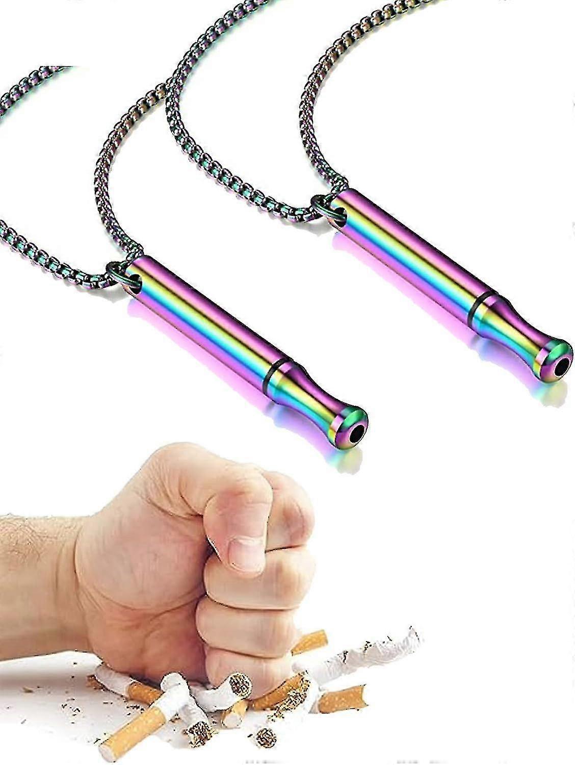 2x Stop Smoking Breathing Necklace, Anxiety Relief Necklacevape ...