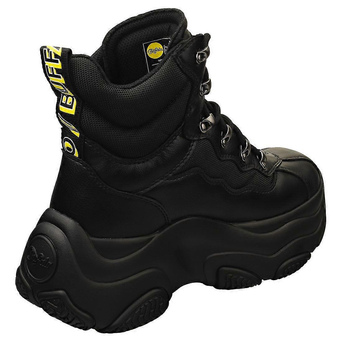 Buffalo Prowler Hike Hi Womens Platform Boots in Black | Fruugo UK
