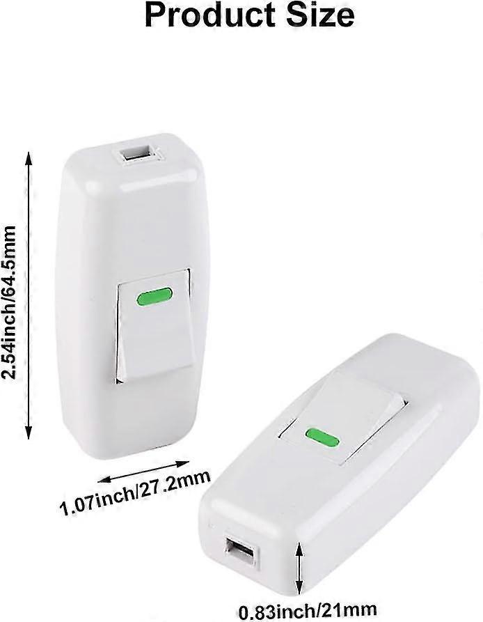 Lamp Switch, Torpedo Switch, Inline Cord Switch, Bedside Lamp Switch, Inline Rocker Switch For ...