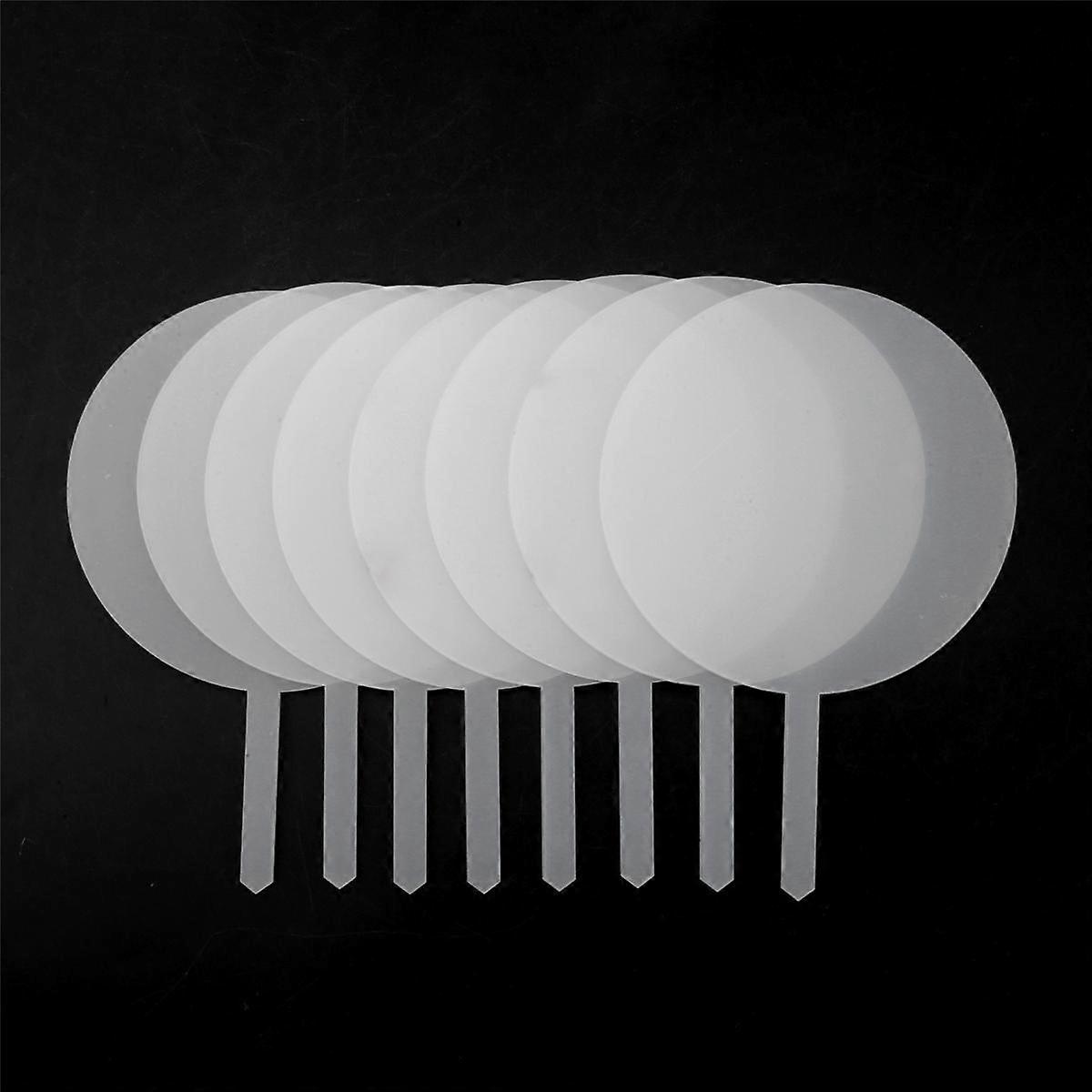 Acrylic Cake Topper Round Cupcake Topper Blank Cake Topper Stick,DIY ...