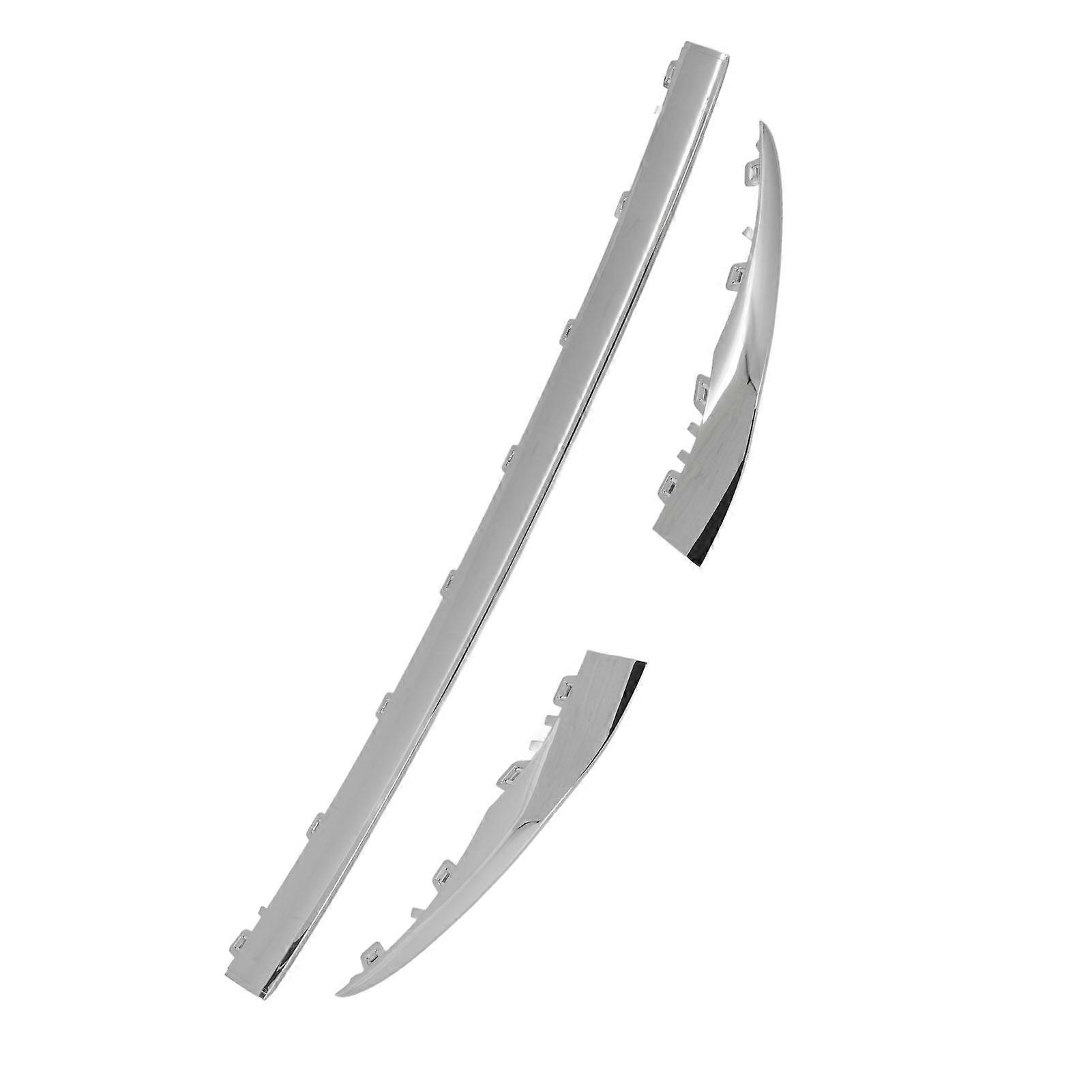 3pcs Chrome Front Bumper Lower Trim 2058858602 Replacement for Benz C ...