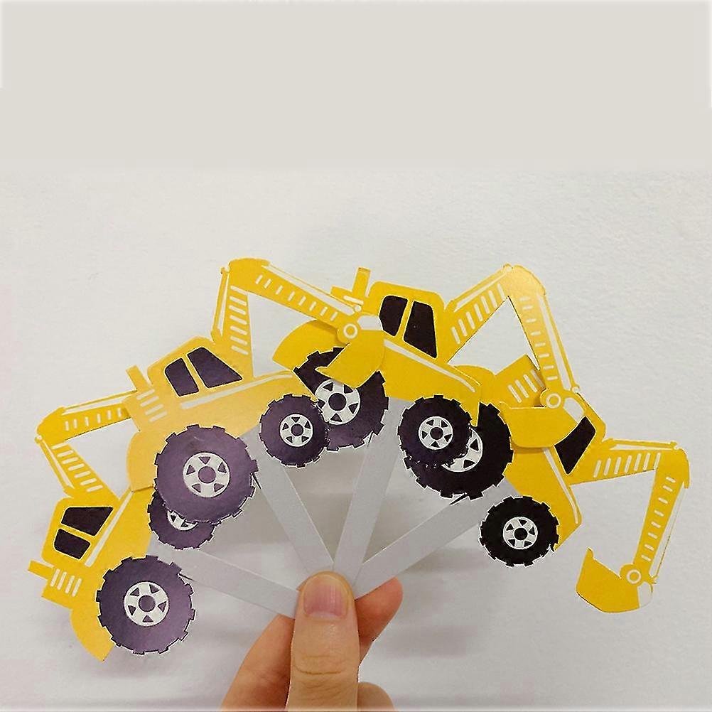 48 Pcs Cake Decorations Construction Truck Excavator Toppers Fruit ...