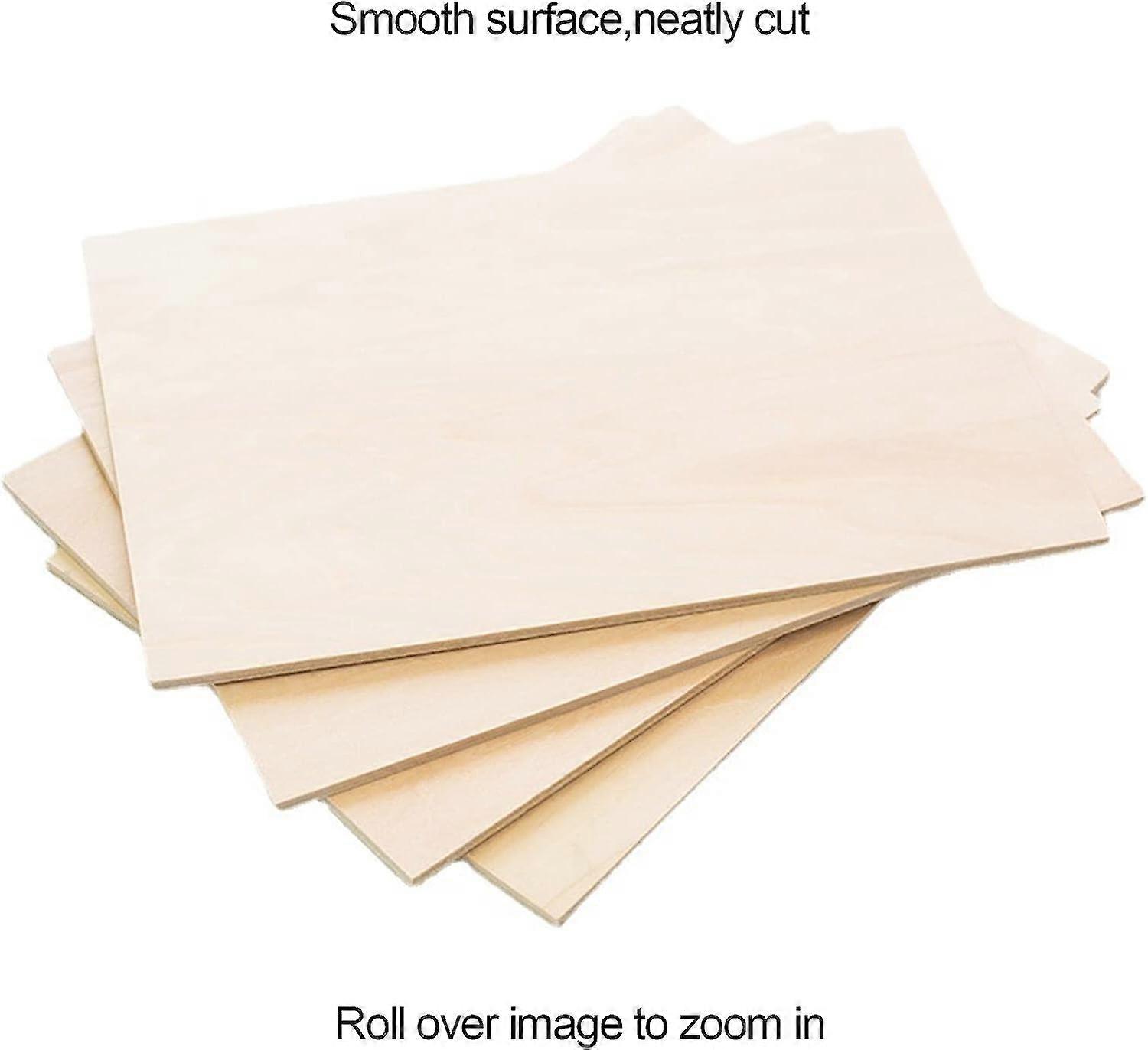 Plywood Board, Pack of 12 Balsa Wood 300 x 200 x 1.5 mm, Balsa Wood ...