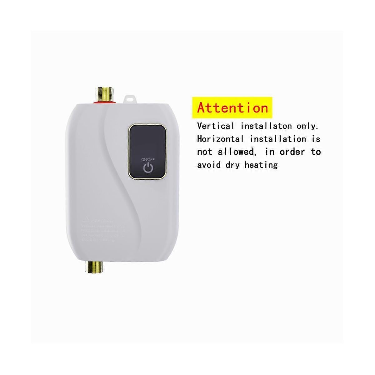 EU Plug,3000W 220V Mini Instant Hot Water Heater Electric Instant Hot ...